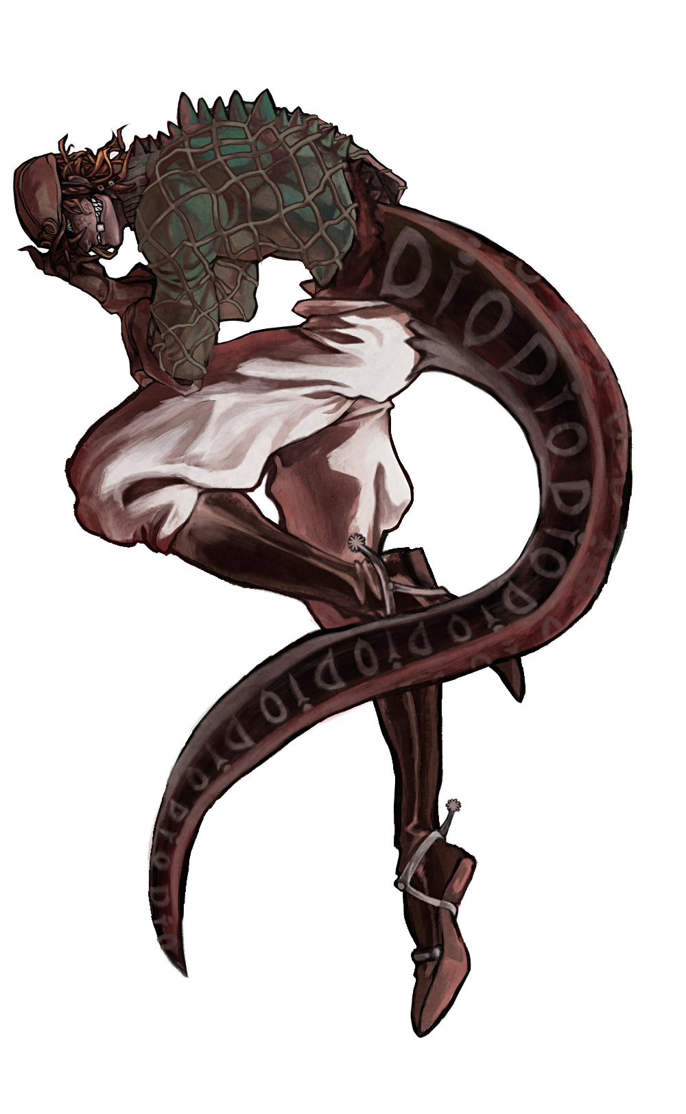 Safebooru - 1boy blue eyes boots claws diego brando gloves hat highres ...