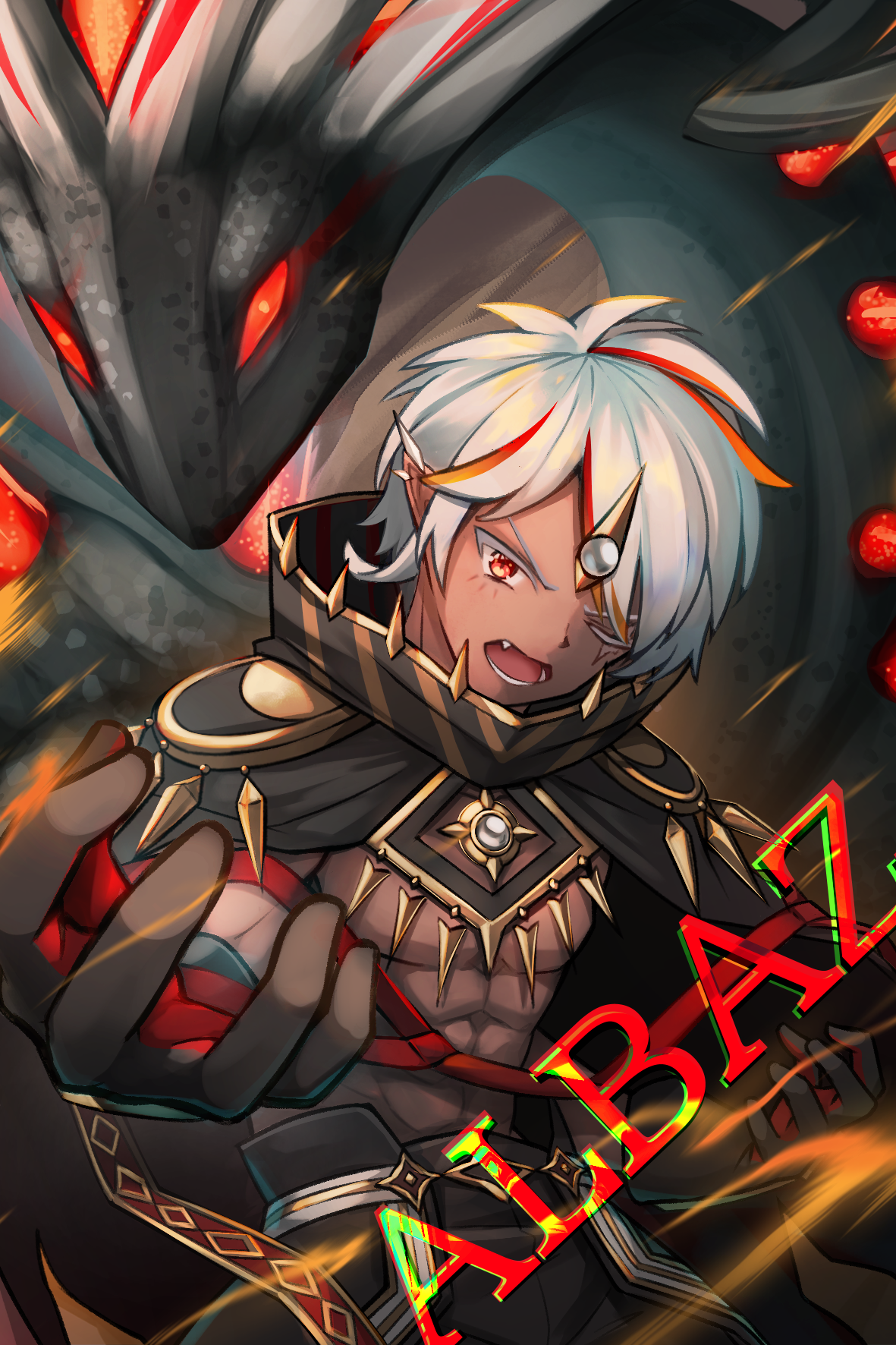 Safebooru - 1boy albaz (yu-gi-oh!) albion the shrouded dragon character ...