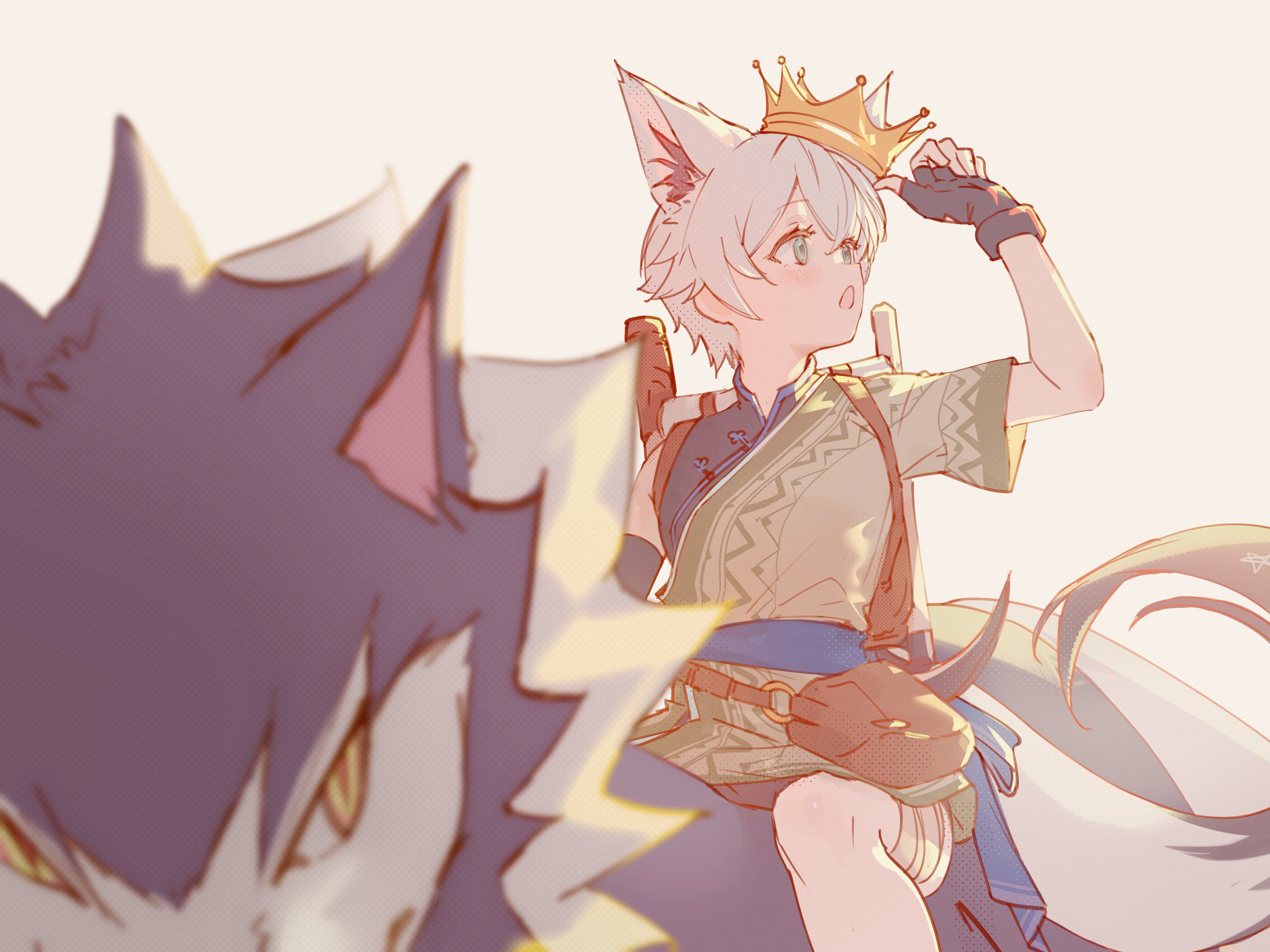 Safebooru - 1girl :o absurdres adjusting clothes adjusting headwear alternate costume alternate ...