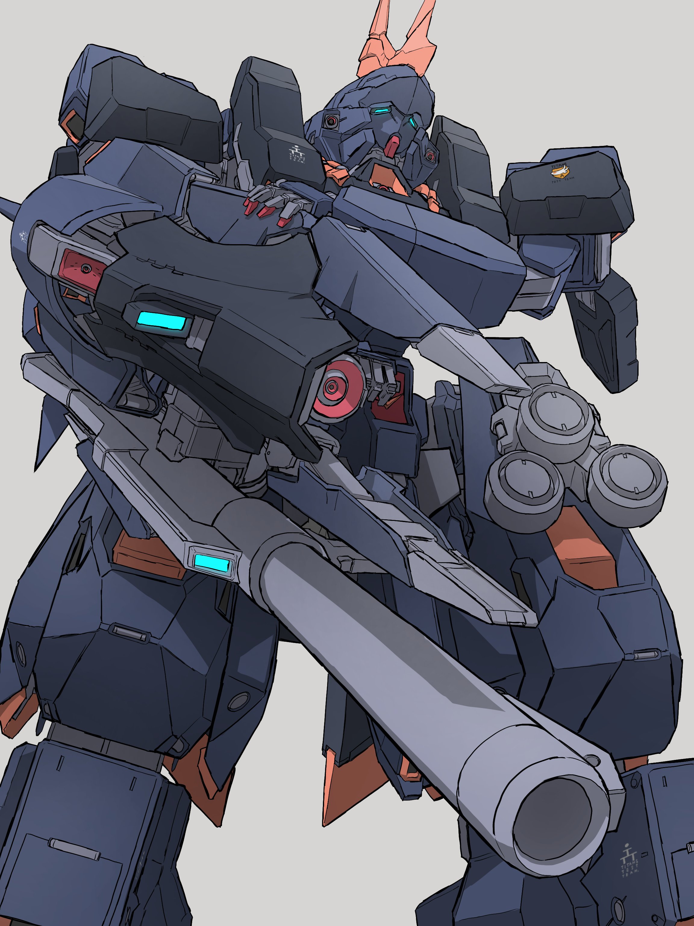 Safebooru - absurdres advance of zeta aqua eyes arm cannon barzam ii ...