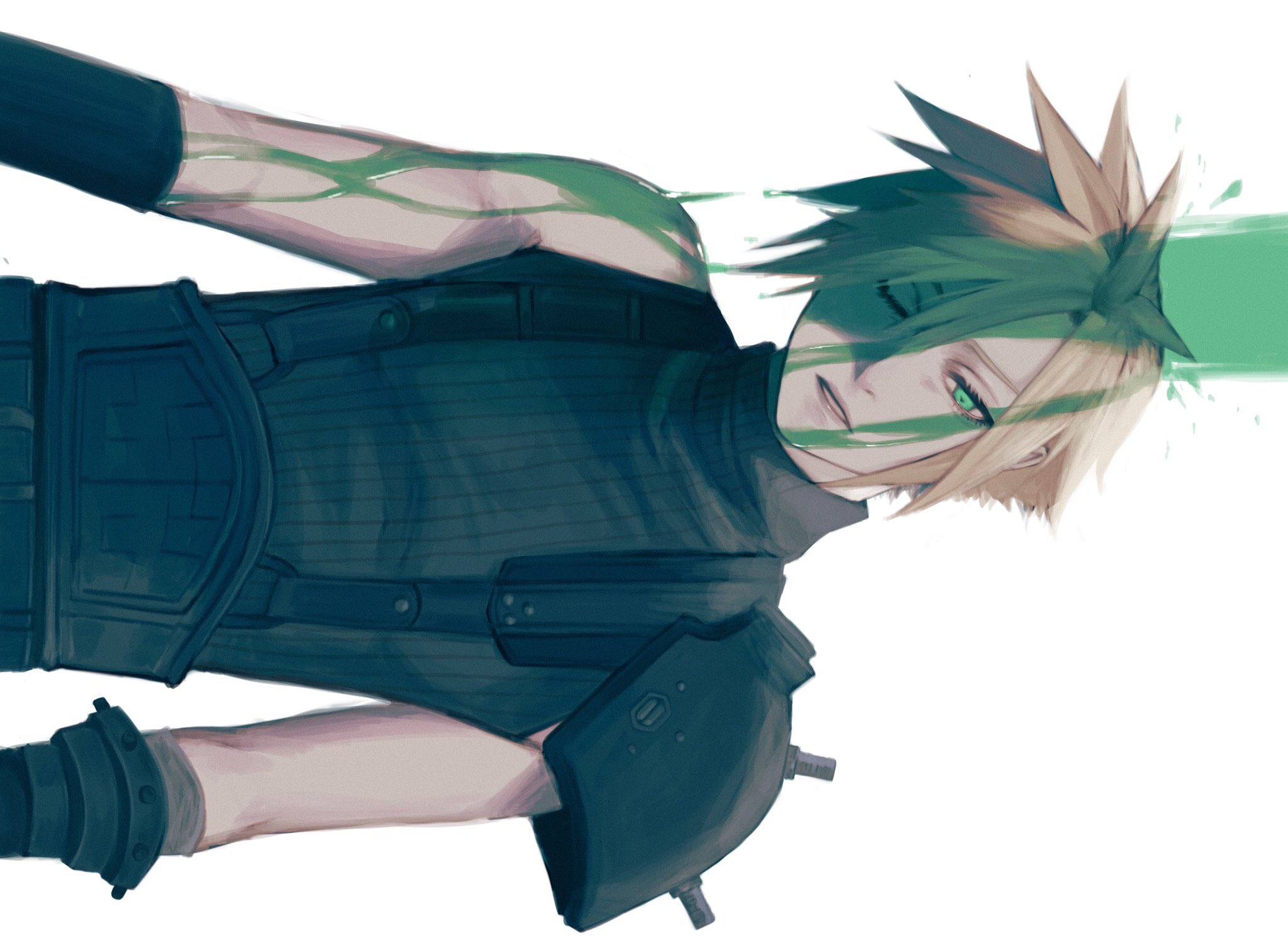 Safebooru - 1boy armor asymmetrical gloves belt black belt black gloves ...