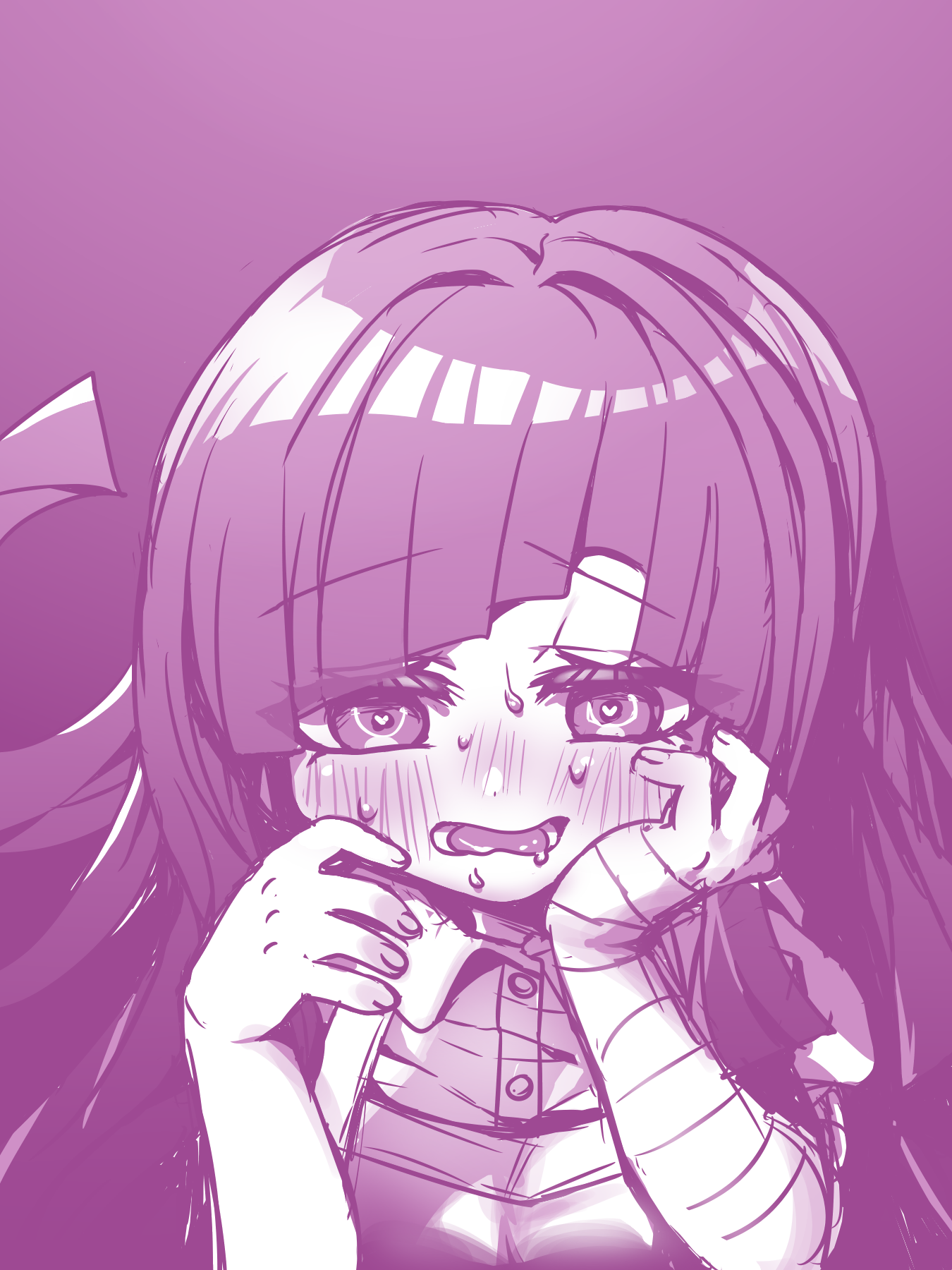 Safebooru - 1girl bandaged arm bandages blush collared shirt danganronpa (series) danganronpa 2 ...