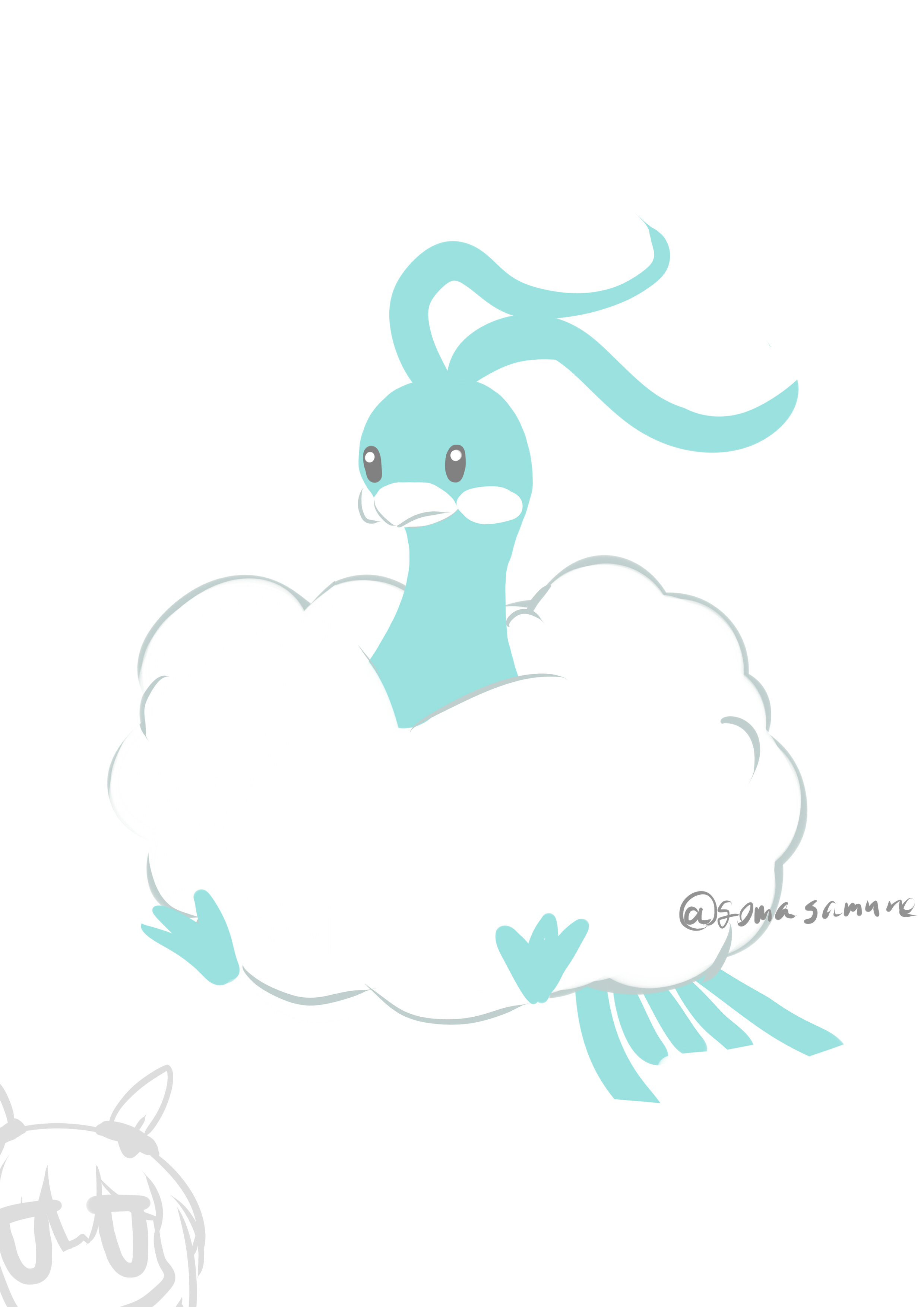 Safebooru - absurdres altaria animal ears blush stickers character ...