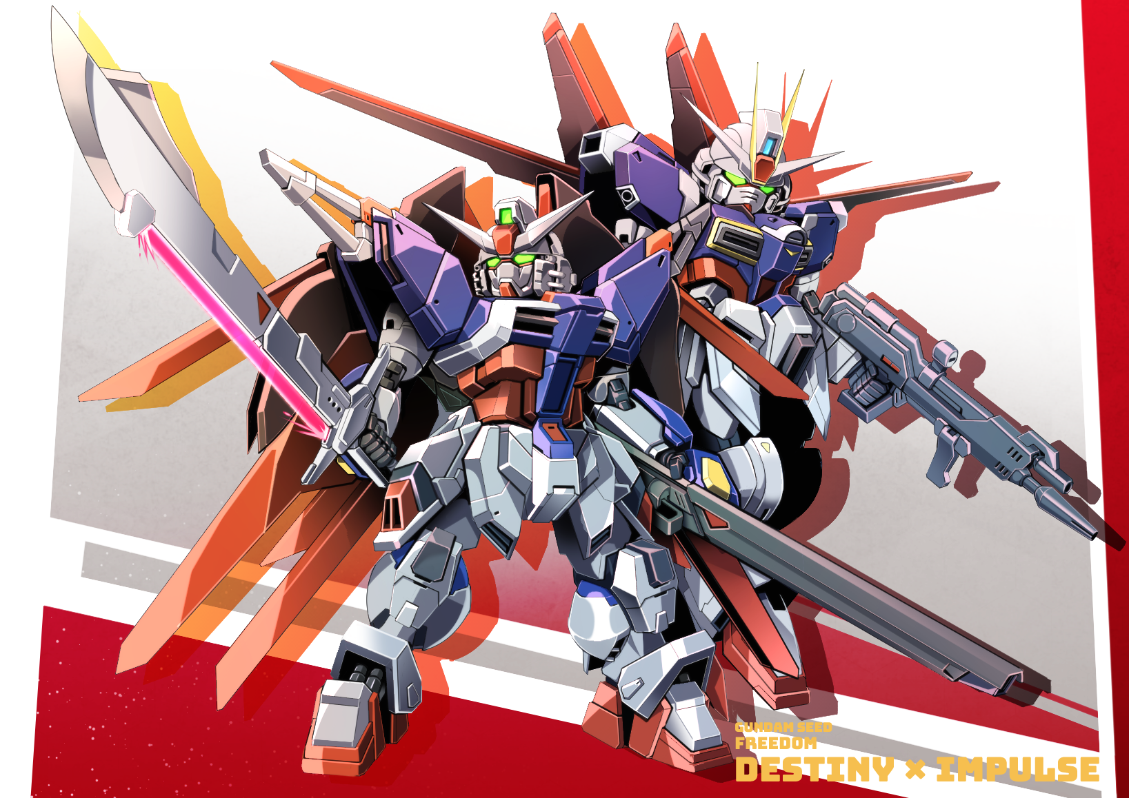 Safebooru - beam cannon beam rifle beam sword character name chibi ...