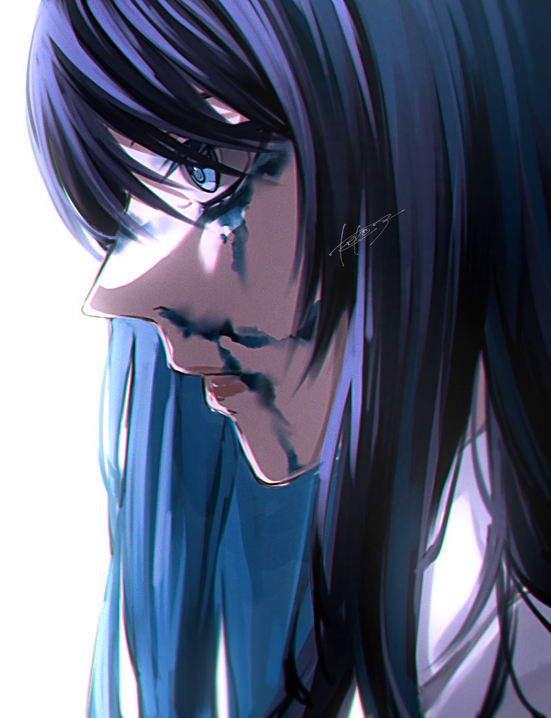 Safebooru - 1girl ado (utaite) black hair blue eyes blue hair chando ...