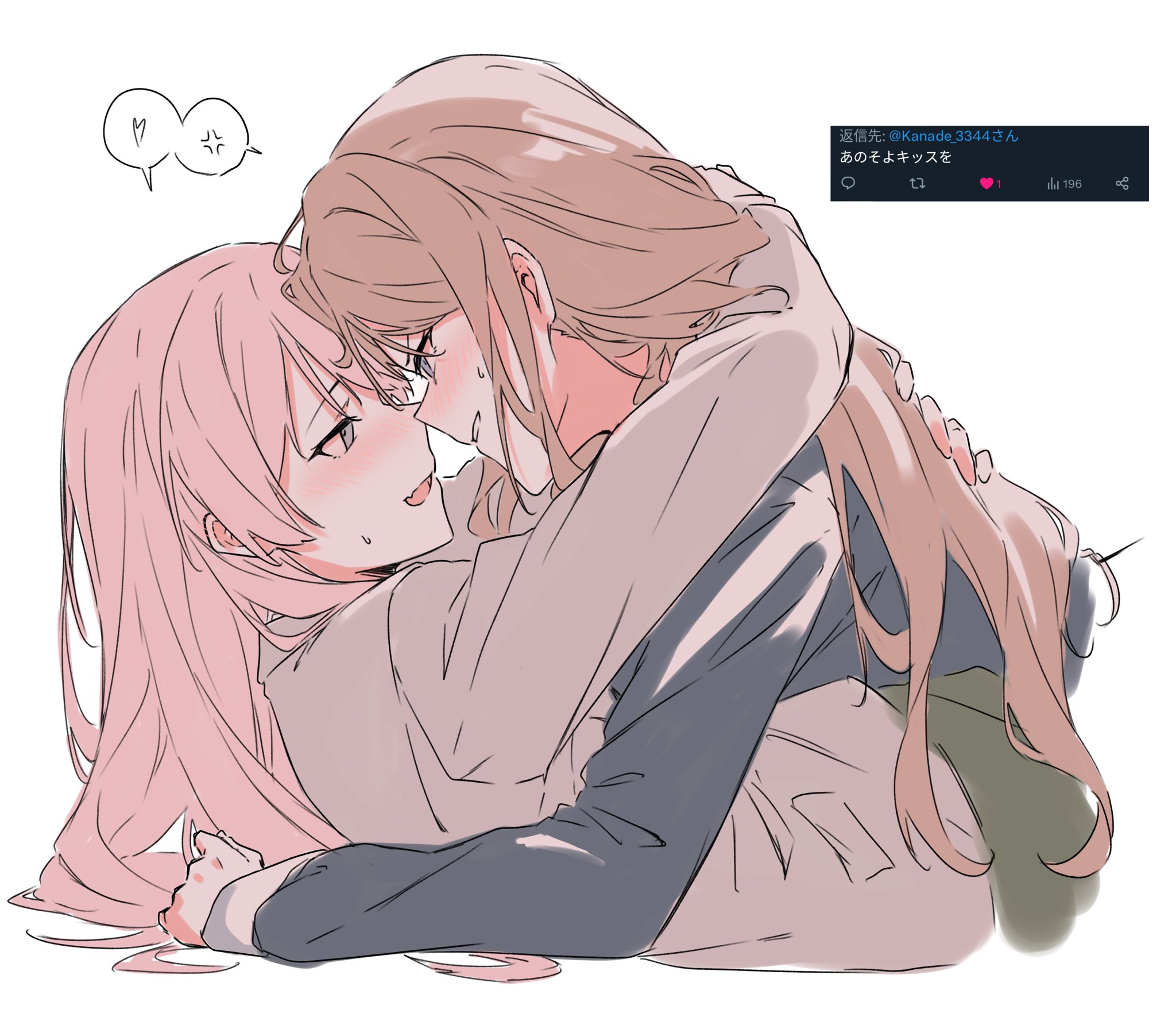 Safebooru - 2girls anger vein angry arm around neck arm support bang dream! bang dream! it's ...