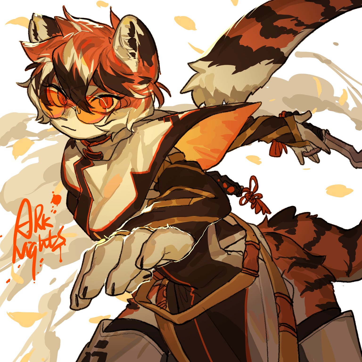 Safebooru - 1girl animal ears arknights chinese commentary claws ...