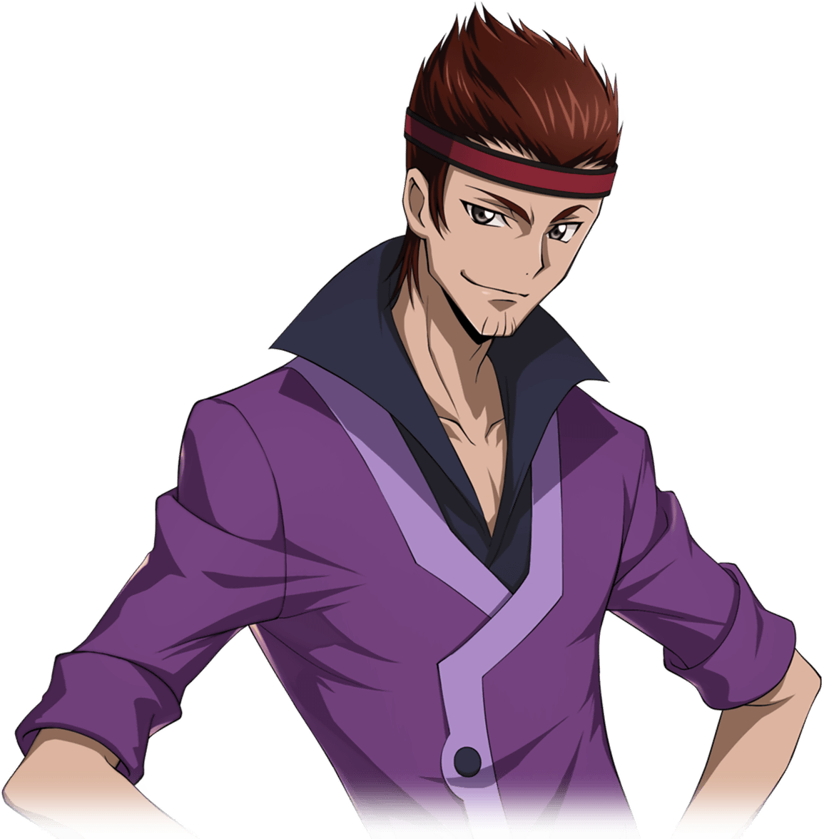 Safebooru - 1boy artist request beard stubble black shirt brown hair ...