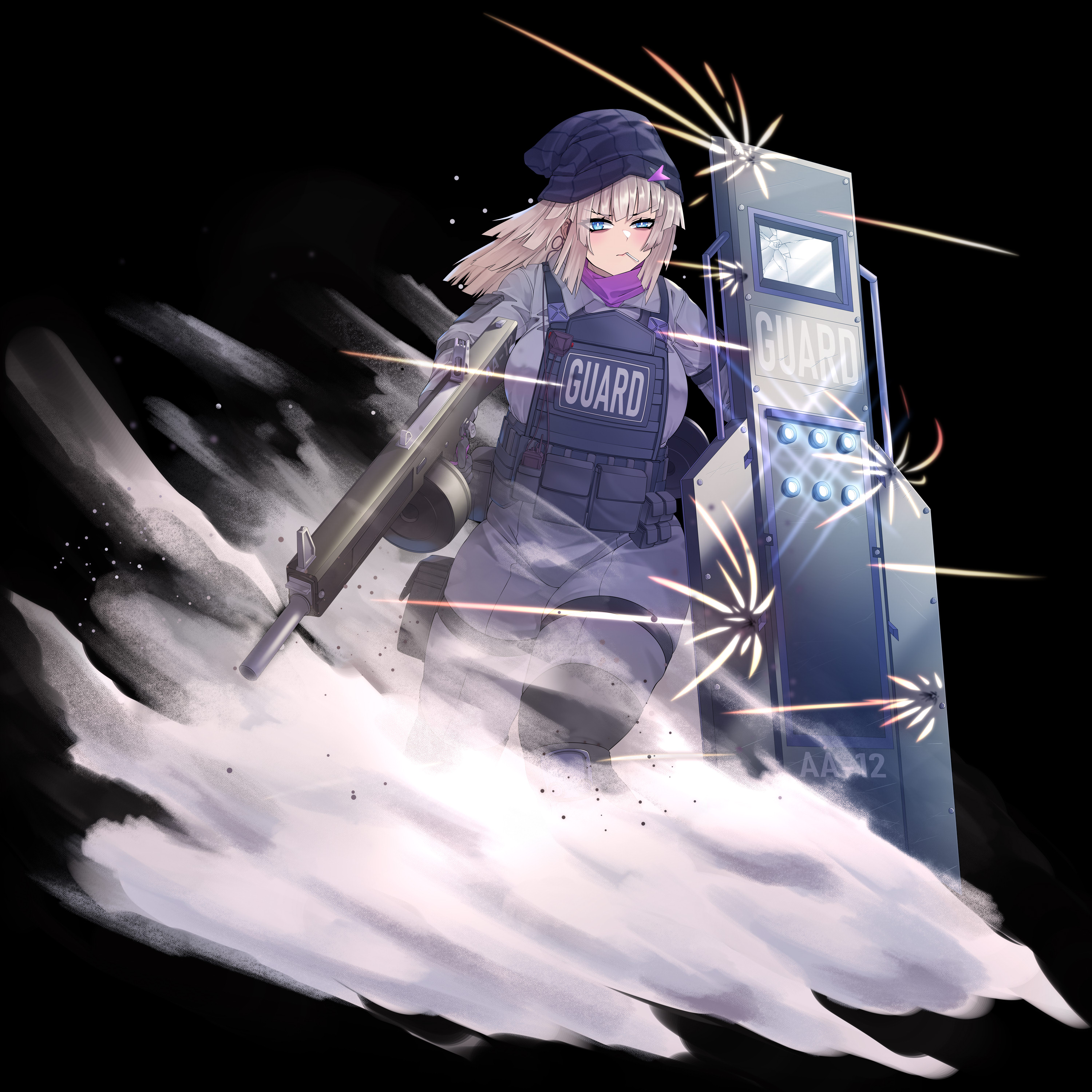 Safebooru - 1girl aa-12 aa-12 (girls' frontline) absurdres alternate ...