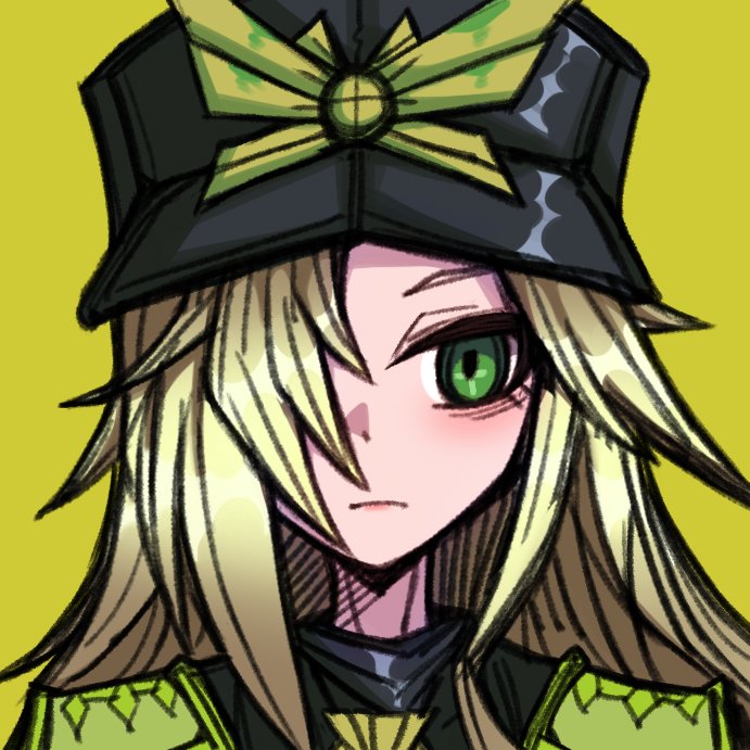 Safebooru - 1girl black headwear black souls blonde hair closed mouth ...