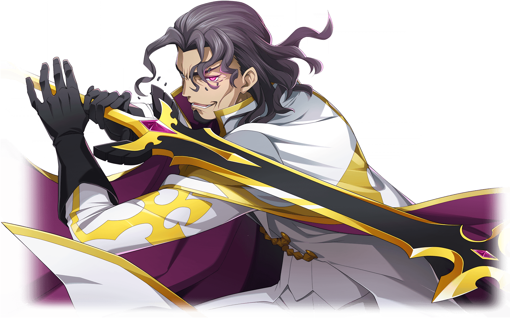 Safebooru - 1boy artist request bangs pinned back bismarck waldstein ...