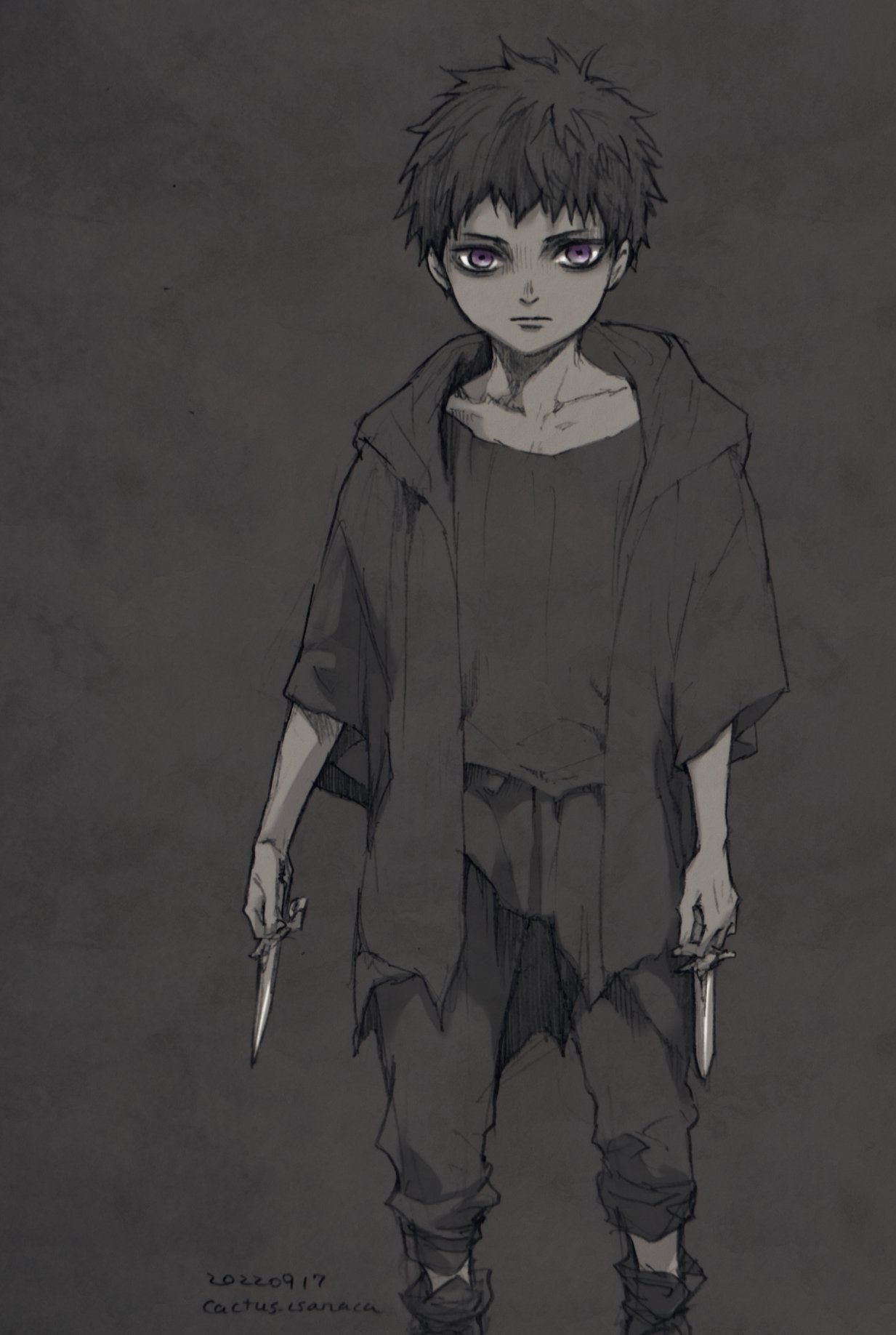 Safebooru - 1boy aged down arms at sides boots child closed mouth ...