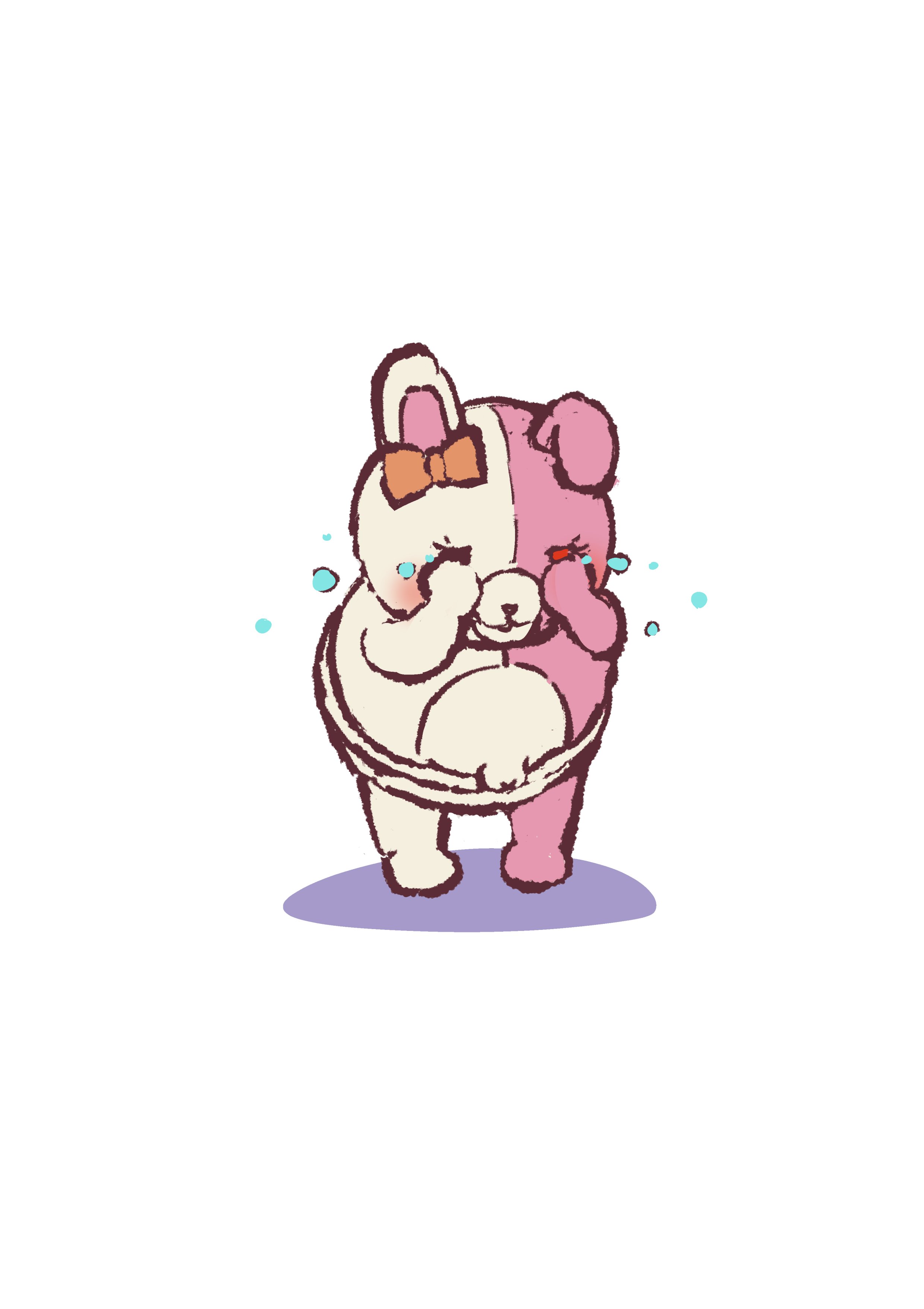 Safebooru - absurdres bow colored skin crying danganronpa (series ...