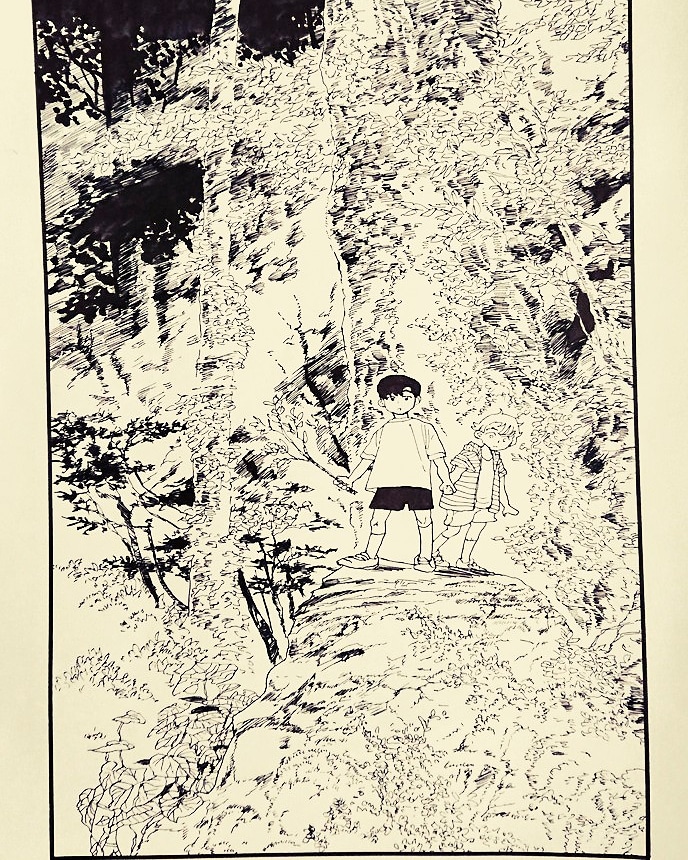 Safebooru - 2boys character request derivative work forest hokuhokusei ...