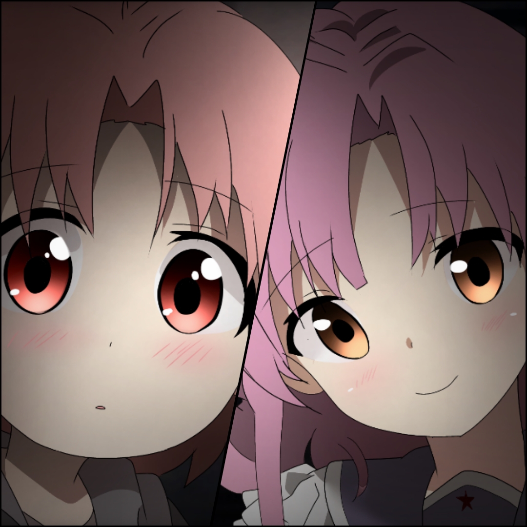 Safebooru - 2girls age difference aged down blush close-up closed mouth gakkou gurashi! multiple ...