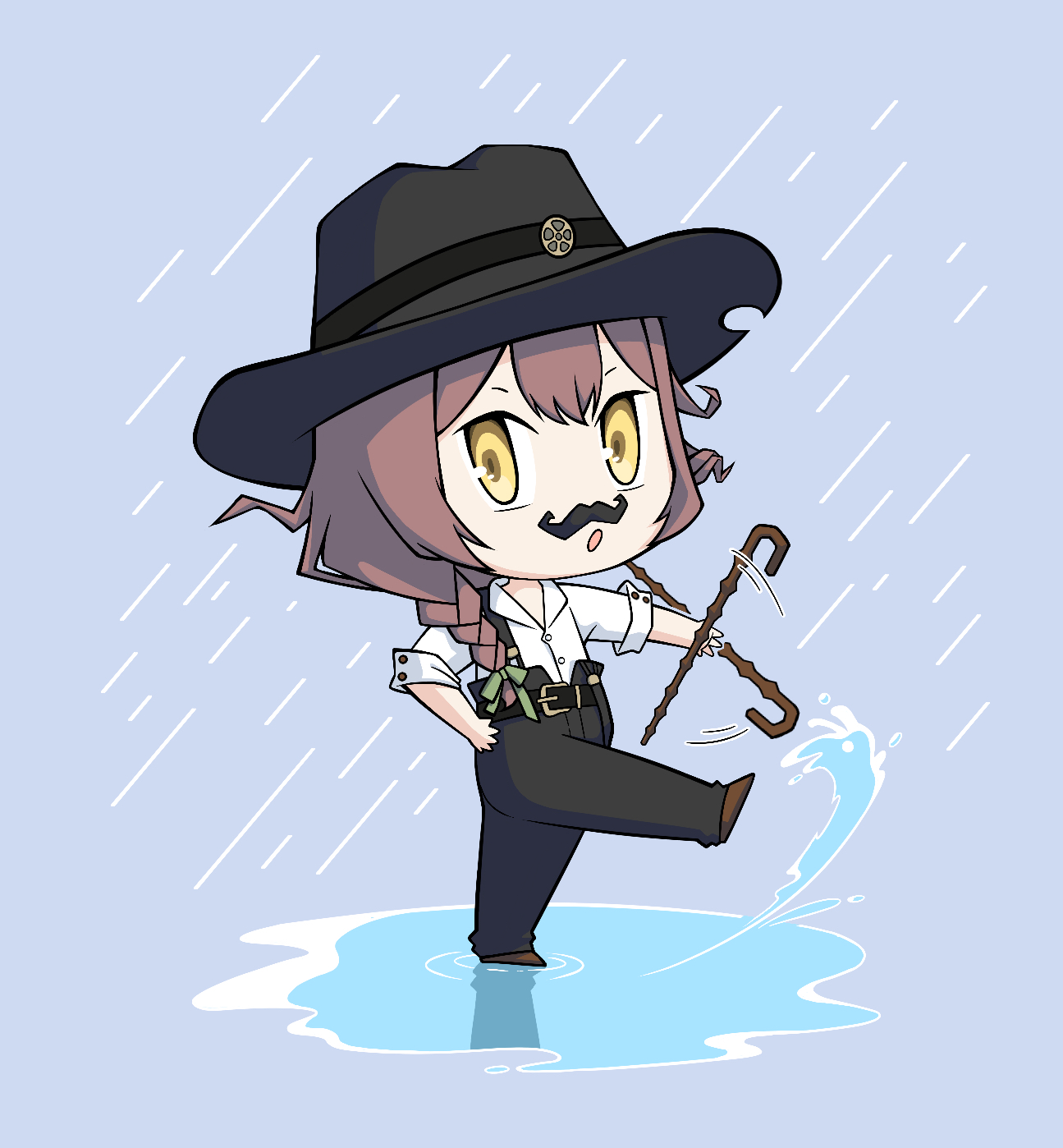 Safebooru - 1girl :o bette (reverse:1999) black headwear black pants ...