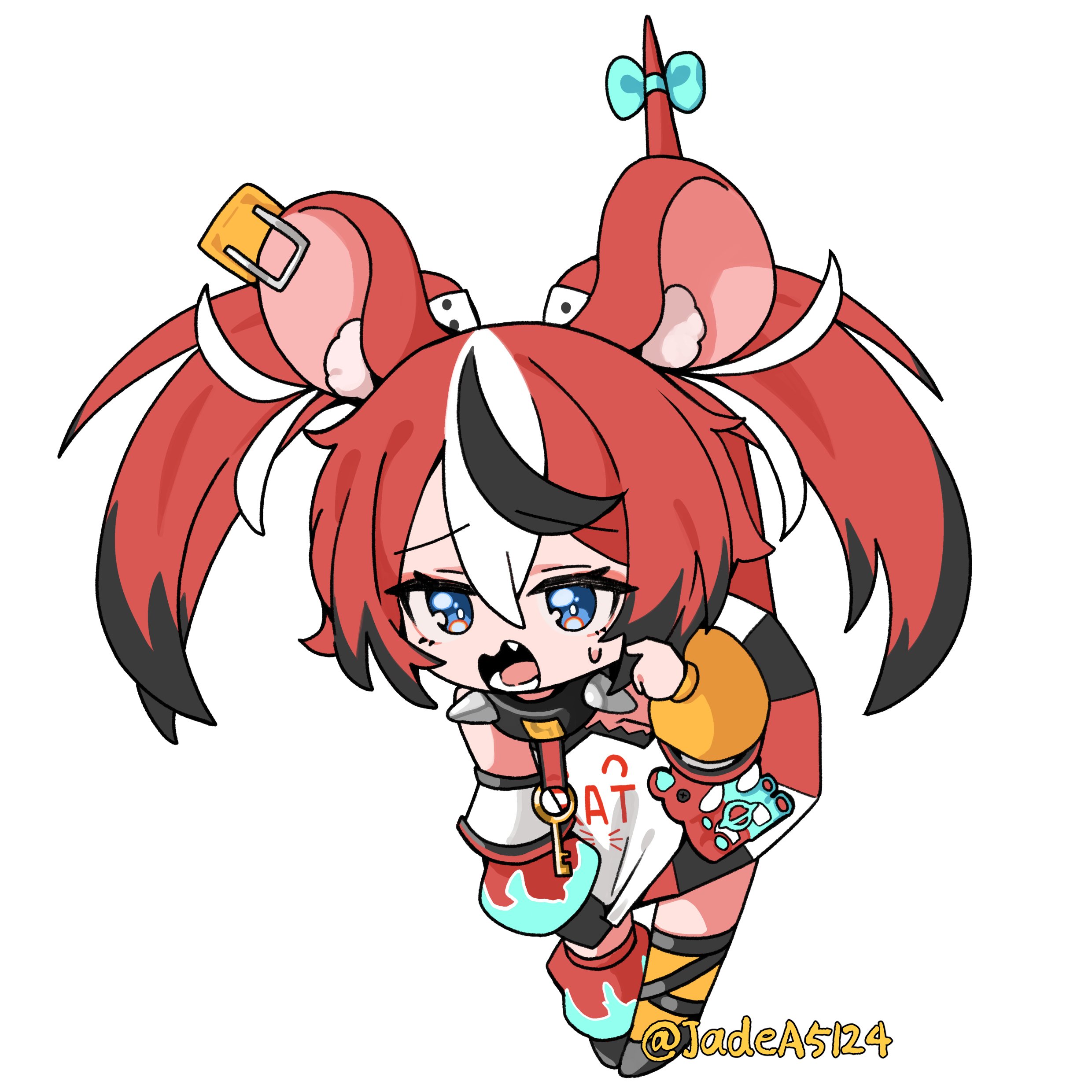 Safebooru - 1girl absurdres animal ear fluff animal ears asymmetrical clothes asymmetrical ...