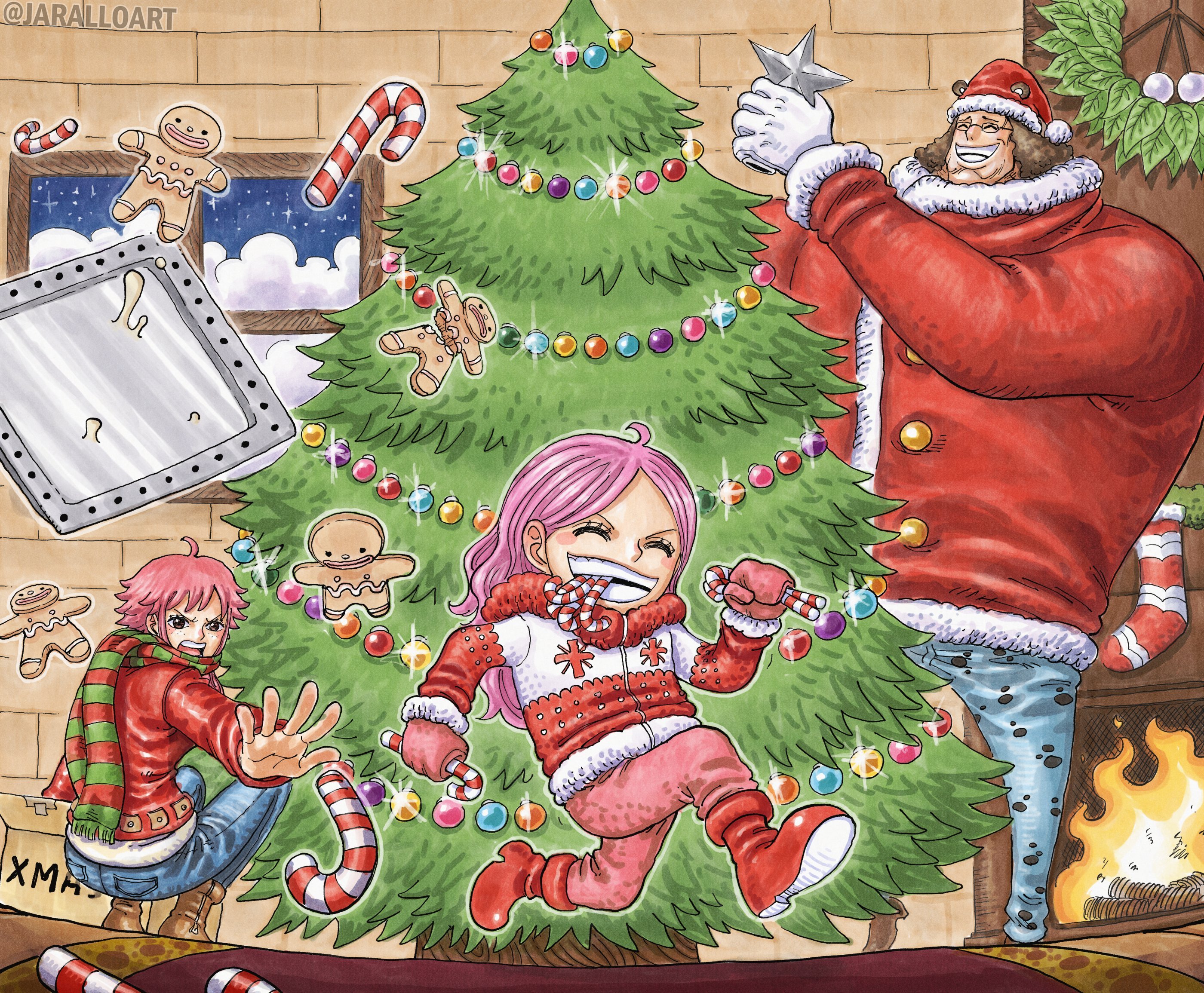 Safebooru - 1boy 2girls aged down ahoge animal ears bartholomew kuma ...