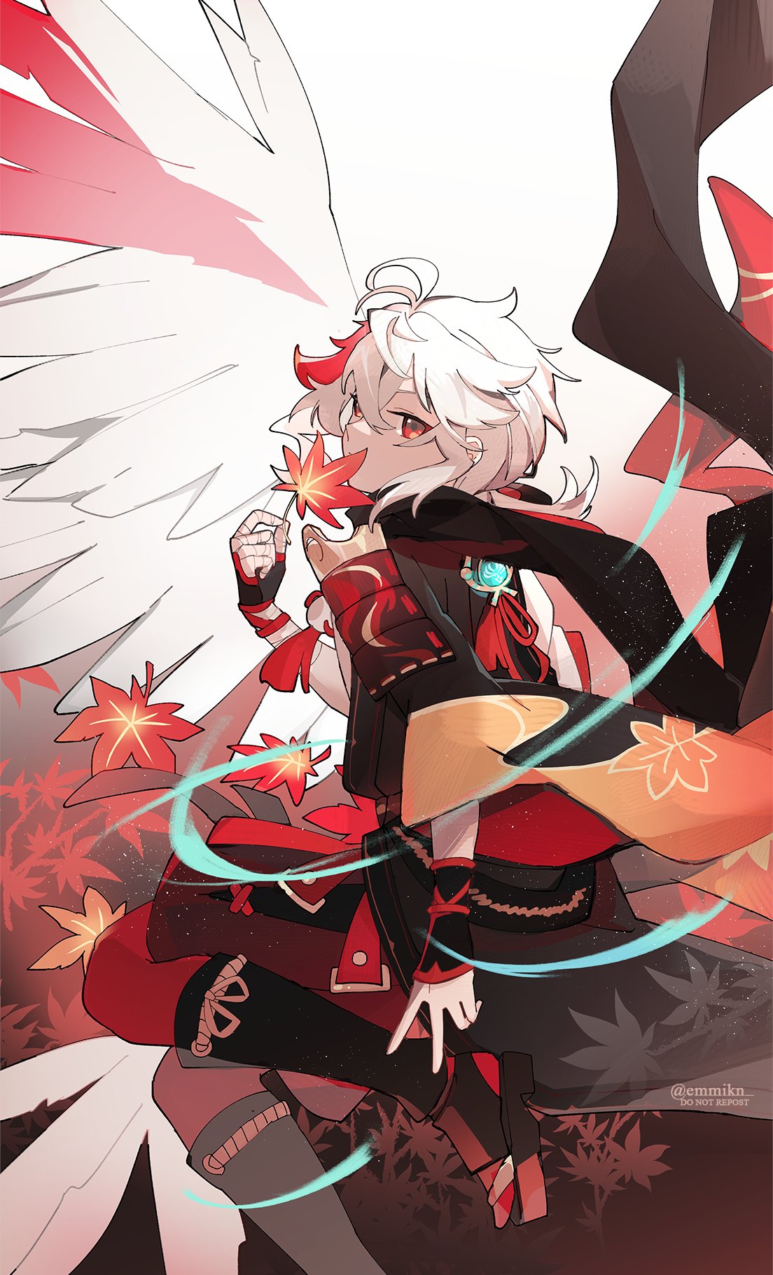 Safebooru - 1boy anemo symbol (genshin impact) covered mouth emmikn ...