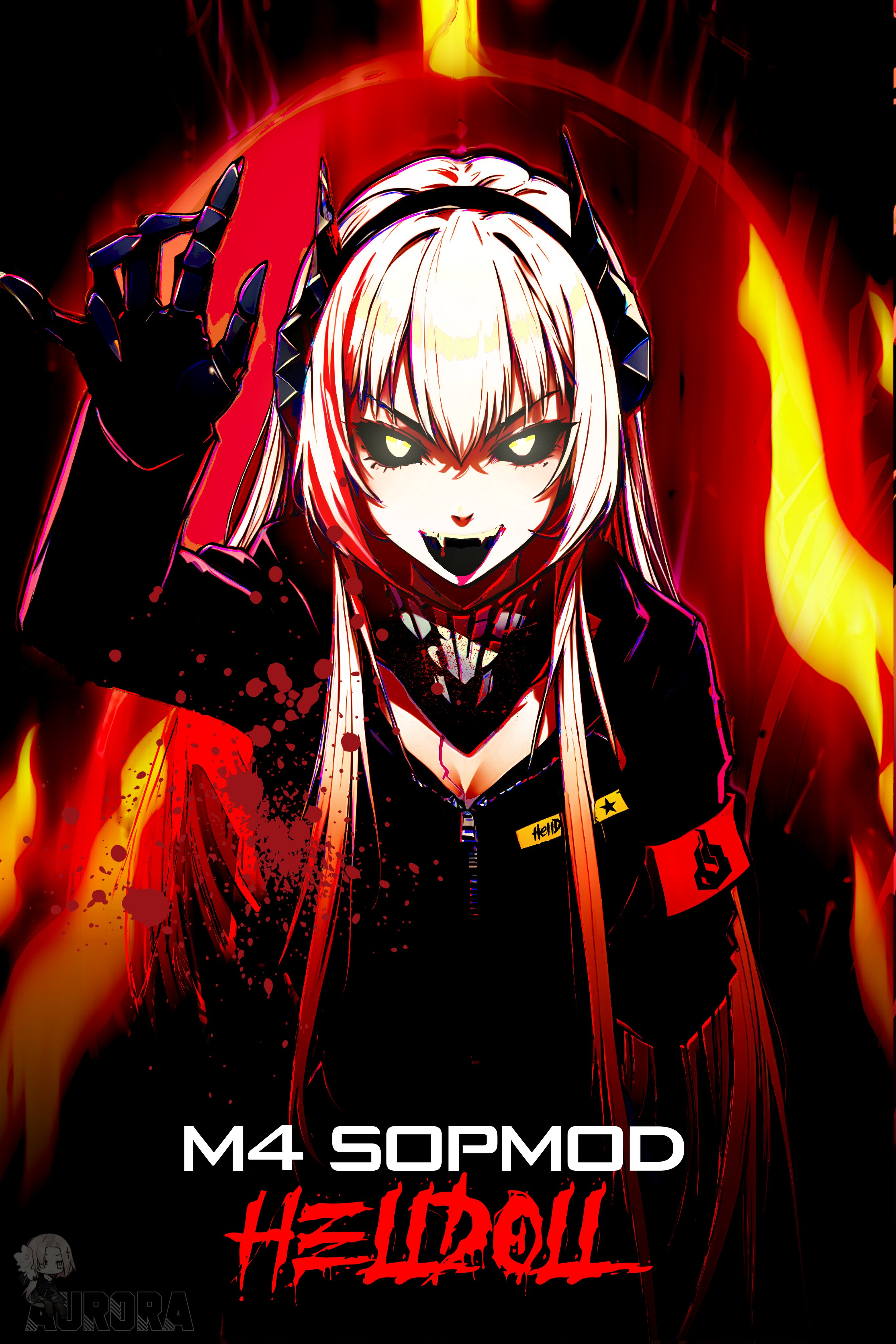 Safebooru - absurdres badtotheblade colorful girls frontline highres m4 sopmod ii (girls ...