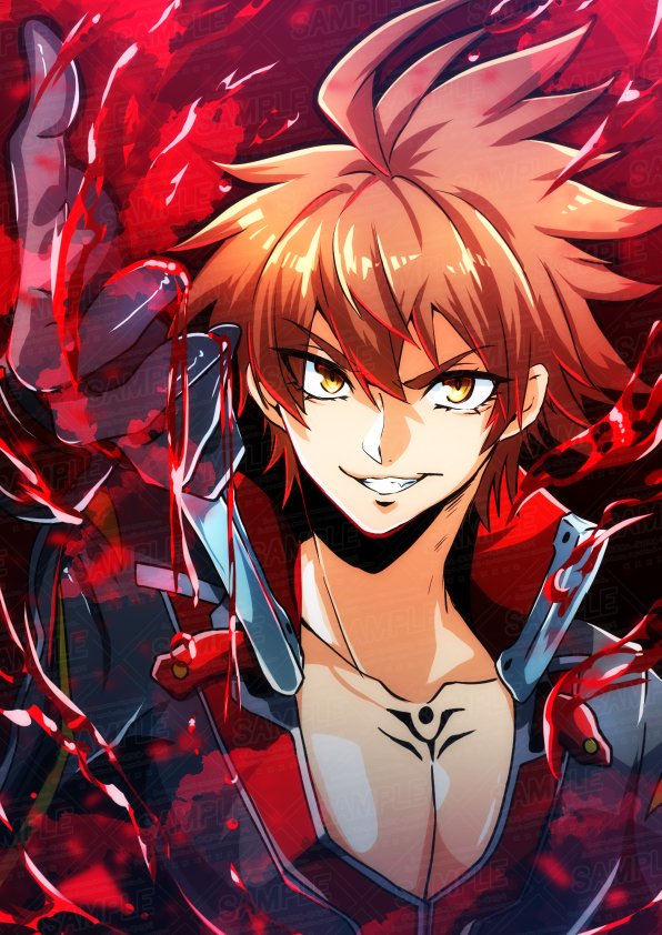 Safebooru - 1boy ahoge black gloves black jacket blazblue: bloodedge ...