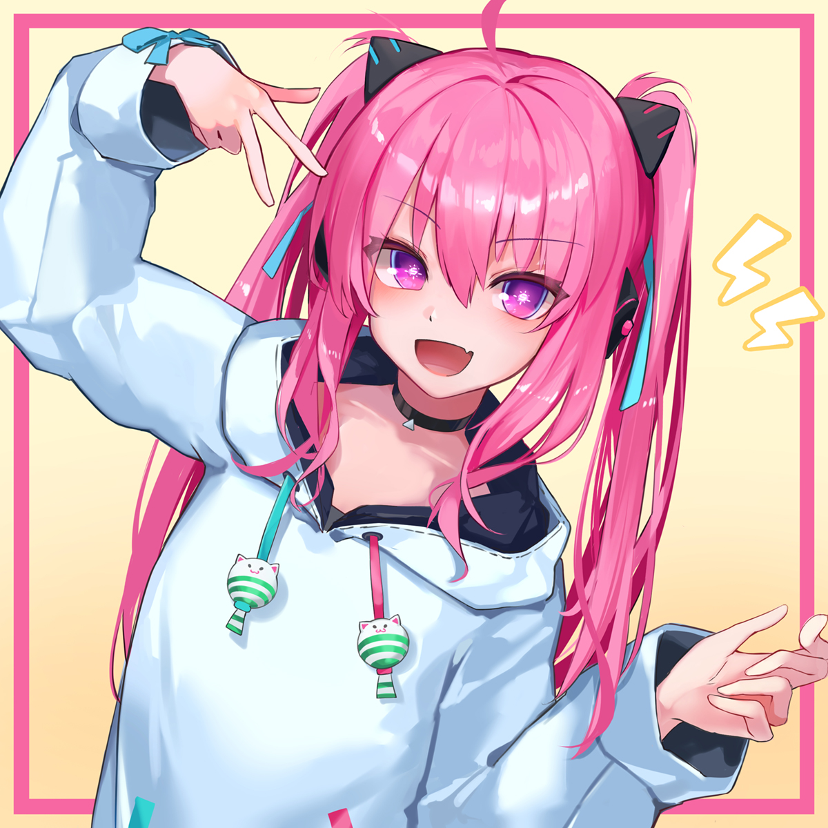 Safebooru - 1girl ahoge animal ear headphones animal ears baggy clothes ...