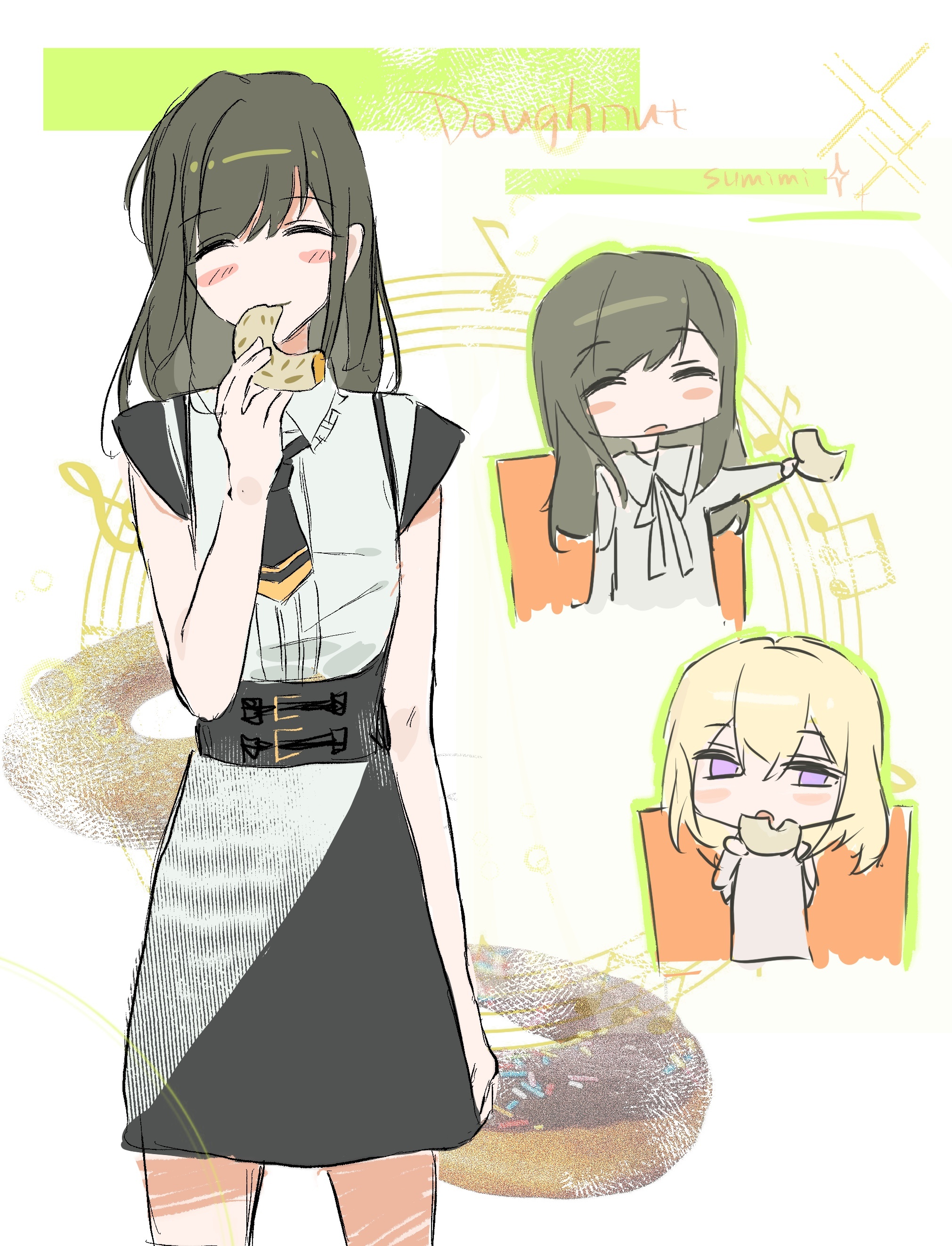 Safebooru - 2girls absurdres bang dream! bang dream! it's mygo!!!!! black dress black hair blush ...