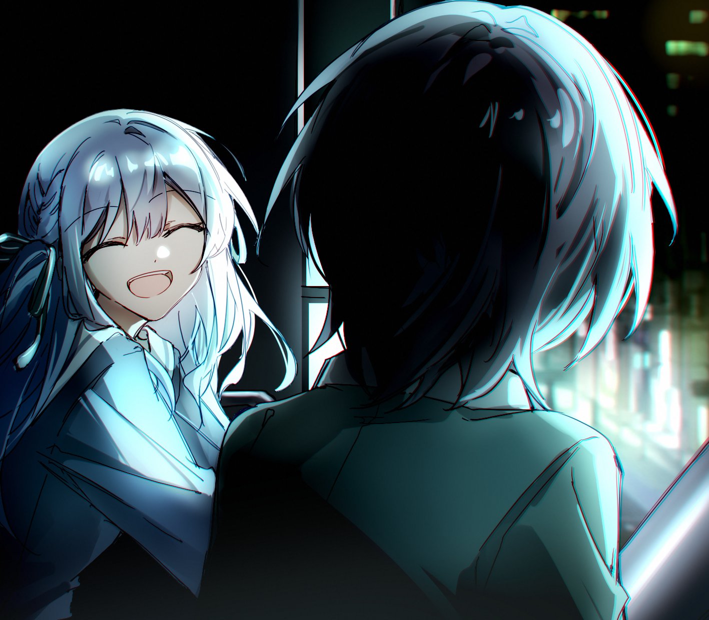 Safebooru - 2girls bang dream! bang dream! it's mygo!!!!! blue hair blue shirt braid closed eyes ...