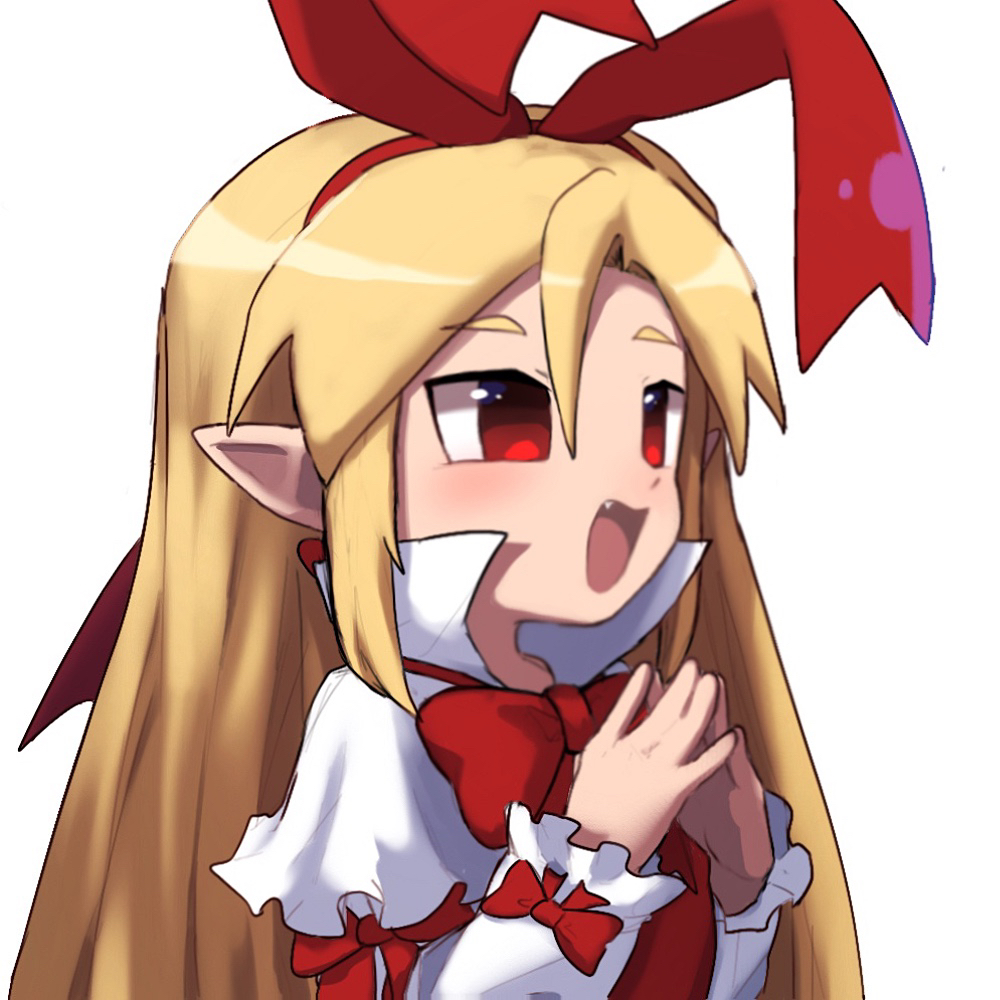 Safebooru - 1girl blonde hair bow disgaea dress fang flonne flonne ...