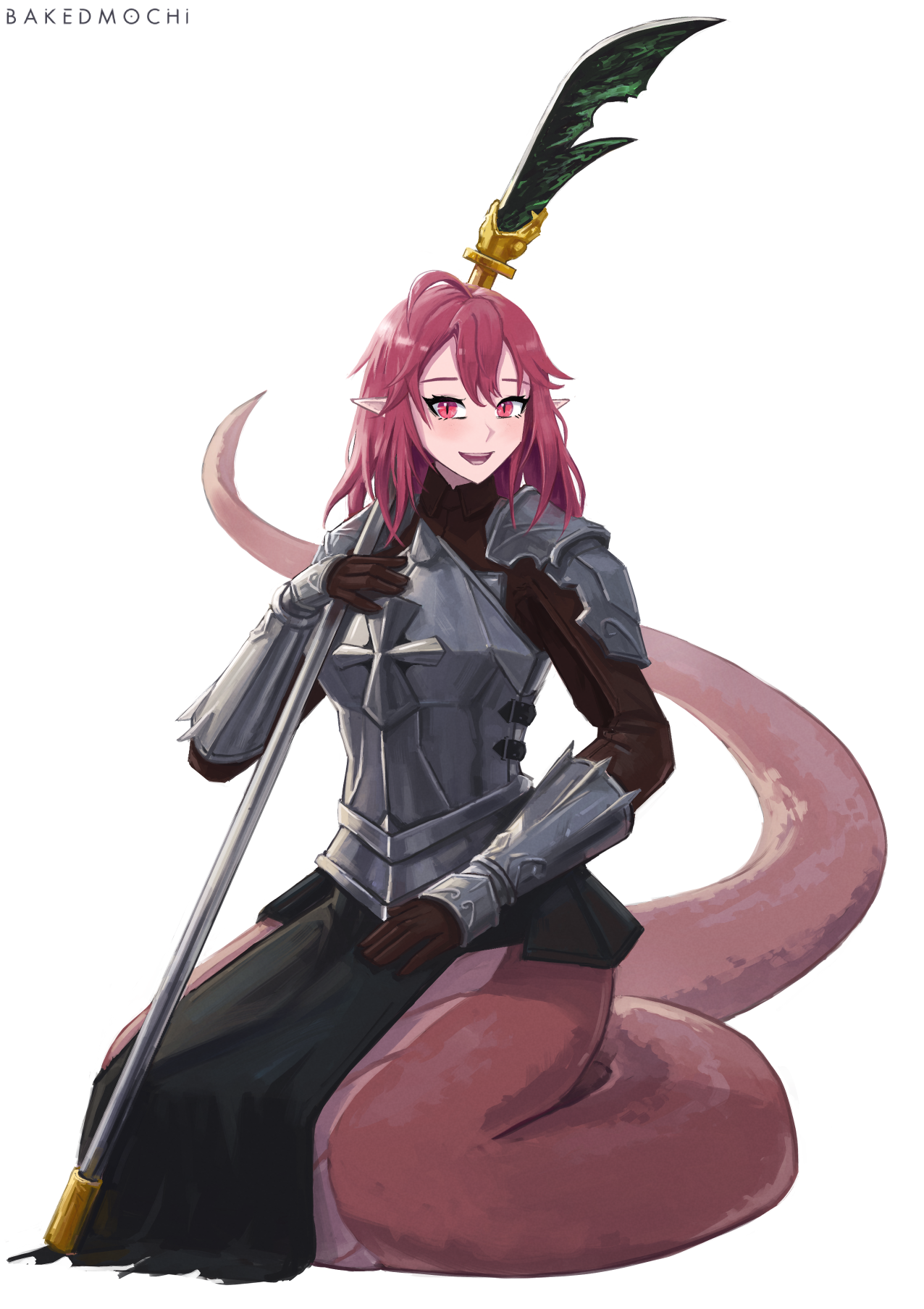 Safebooru - 1girl armor bakedmochi brown gloves brown shirt collared ...