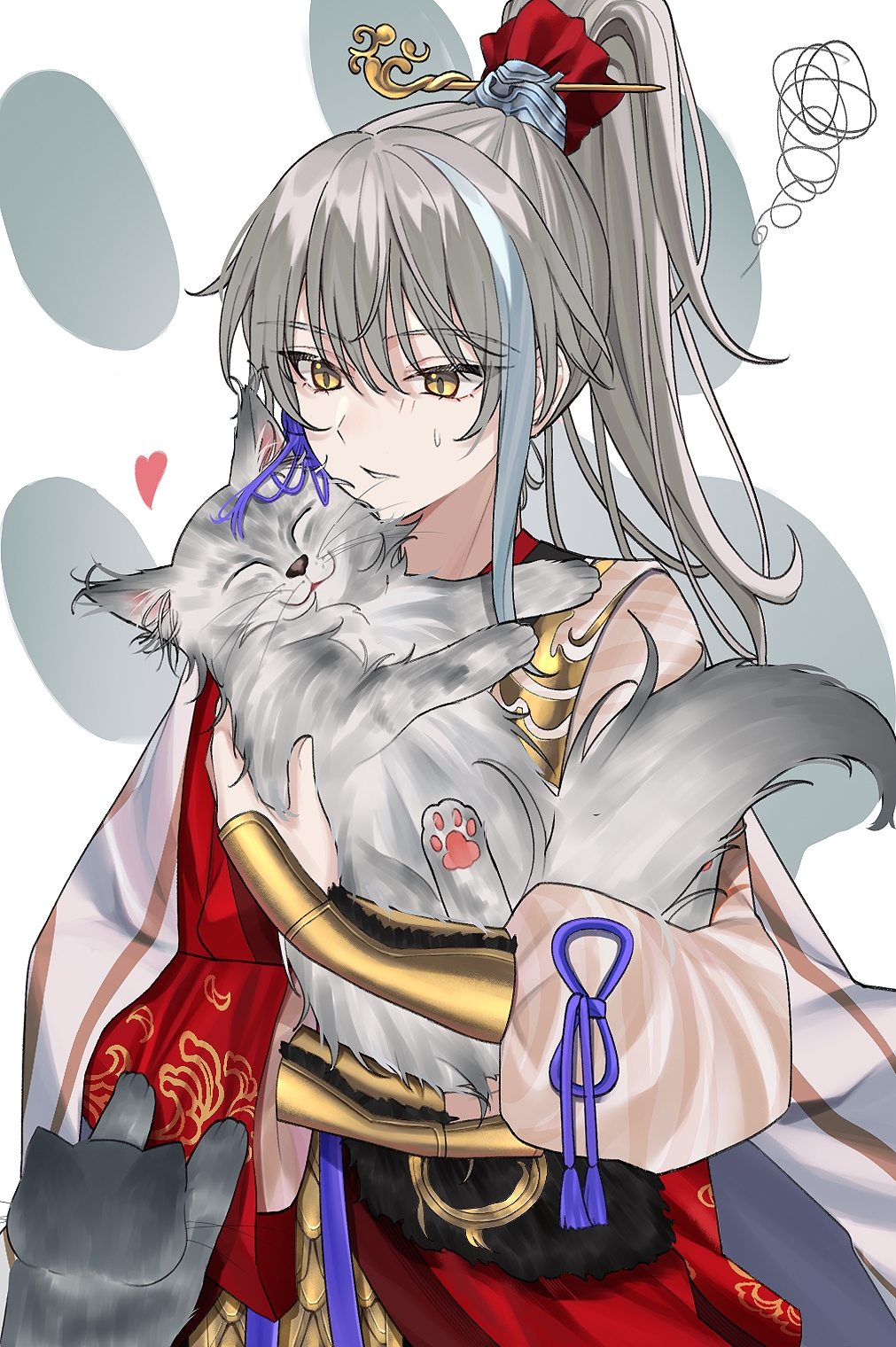 Safebooru - 1boy androgynous archer (fate/samurai remnant) cat chinese ...