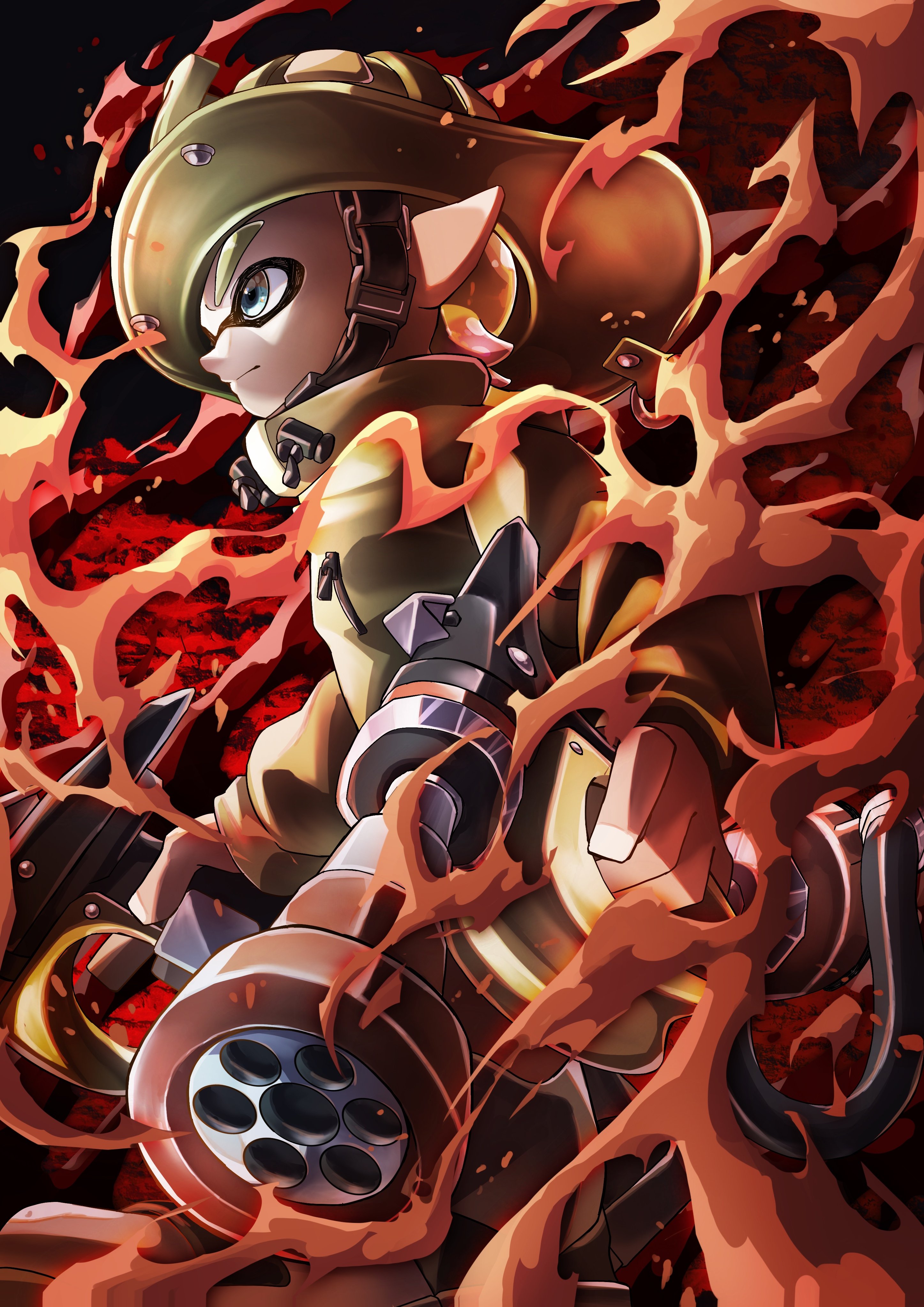 Safebooru - 1boy absurdres aura blue eyes closed mouth commentary ...