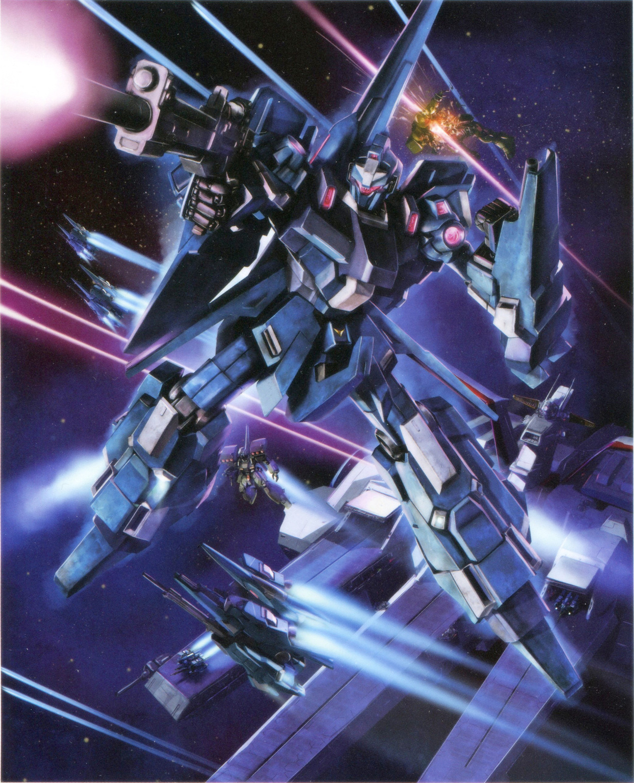 Safebooru - battle beam rifle earth federation space forces energy beam ...