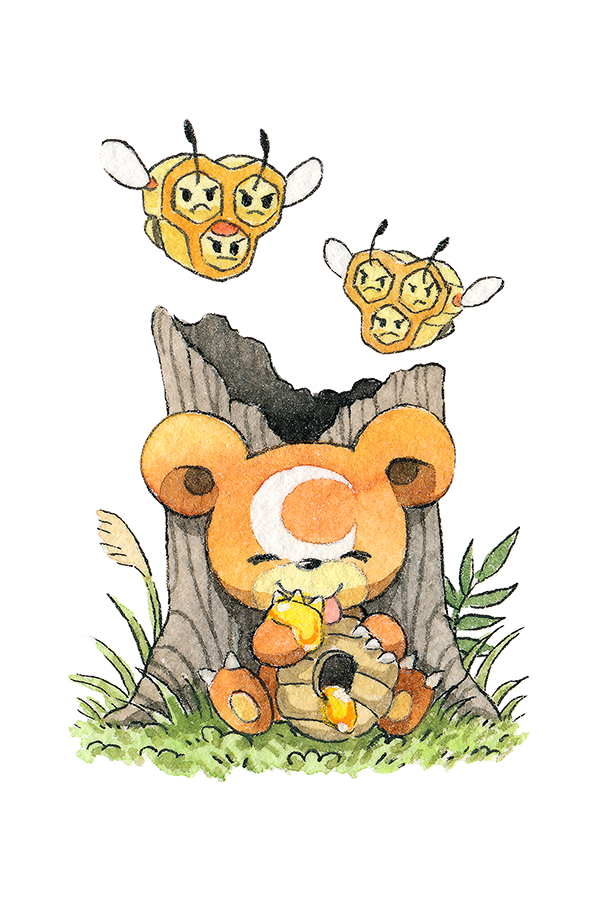 Safebooru - ^ ^ angry beehive claws closed eyes closed mouth combee ...