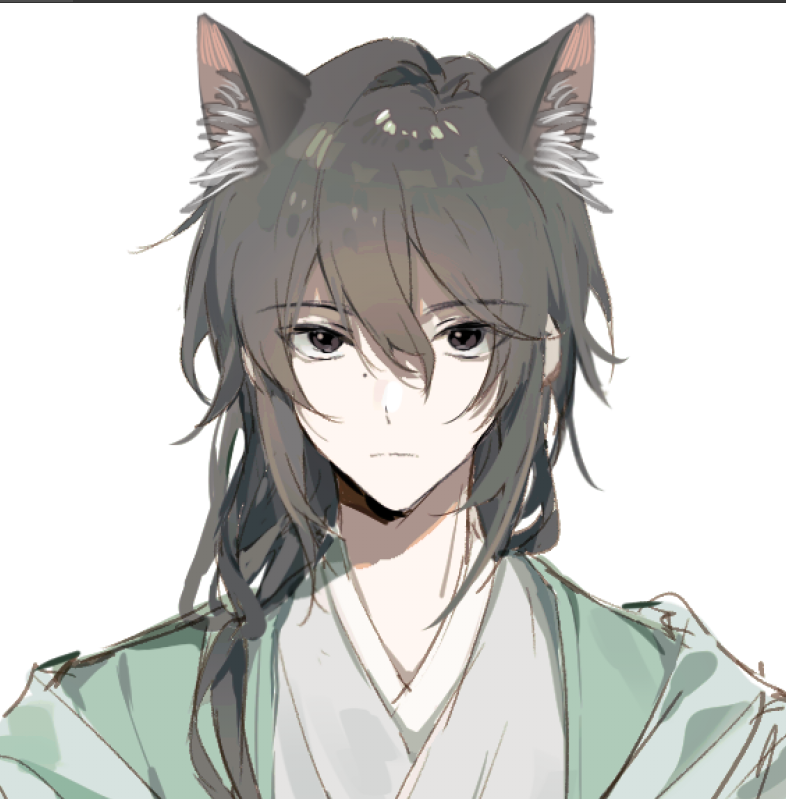 Safebooru - 1boy animal ear fluff animal ears black hair brown hair call of cthulhu cat boy cat ...