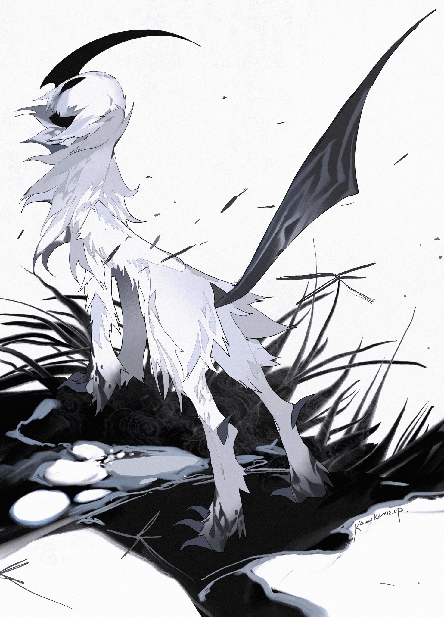 Safebooru - absol animal focus artist name faceless full body highres kamikiririp no humans ...