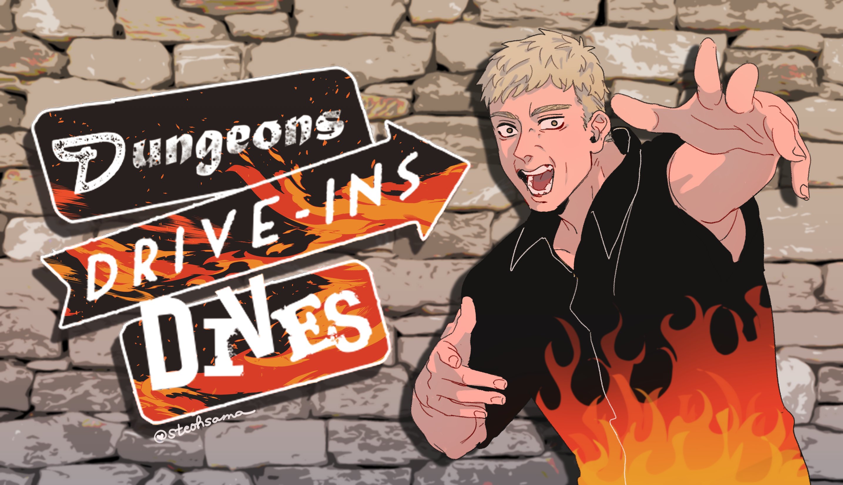 Safebooru - 1boy :o brown eyes cosplay diners drive-ins and dives ...