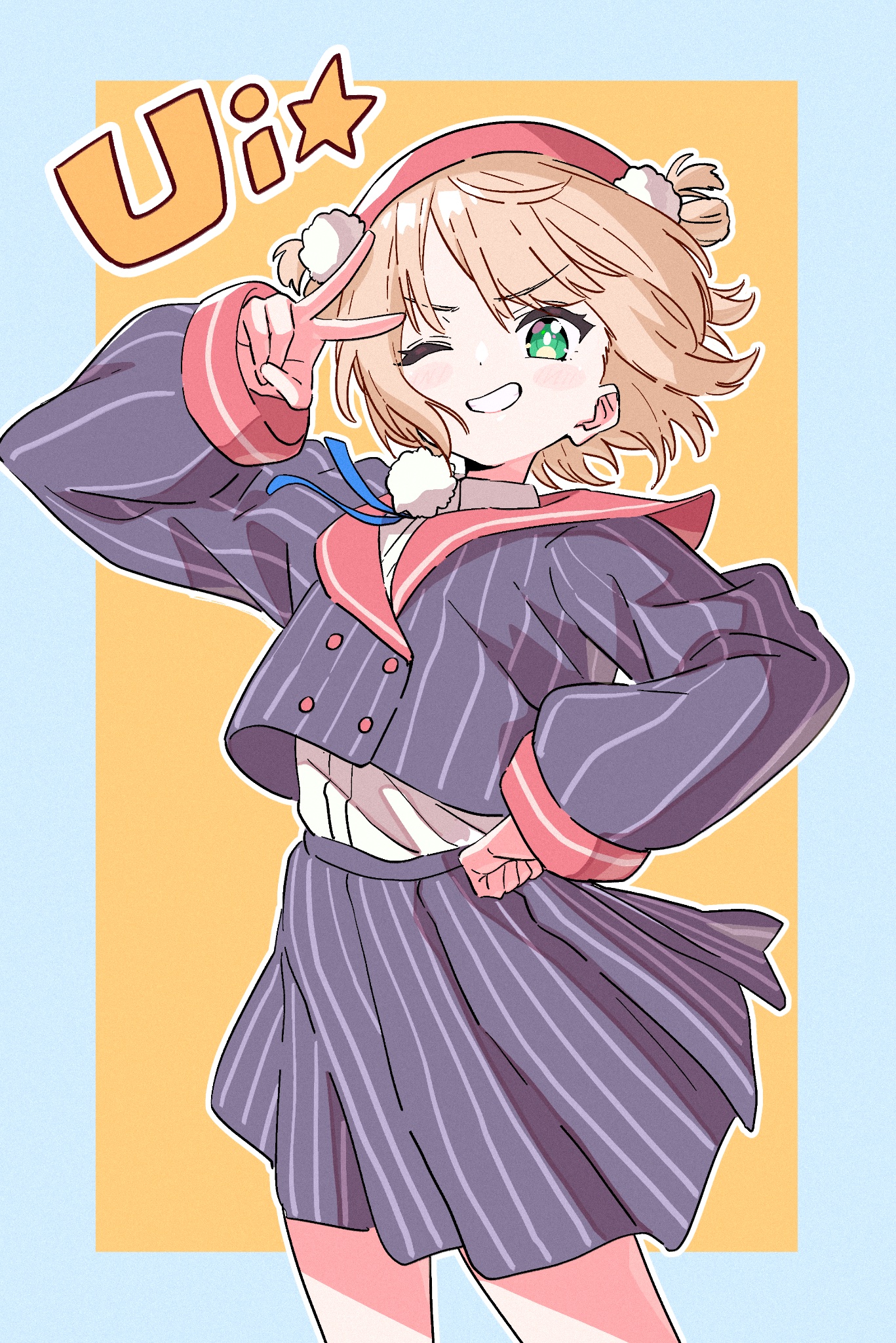 Safebooru - 1girl beret black jacket black skirt blonde hair character ...