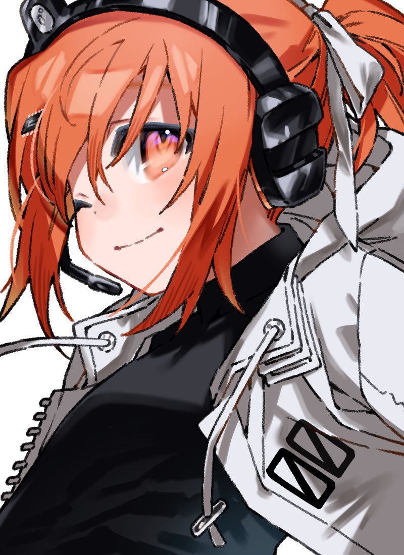 Safebooru - 1girl a.i. voice adachi rei alternate hairstyle black shirt closed mouth commentary ...