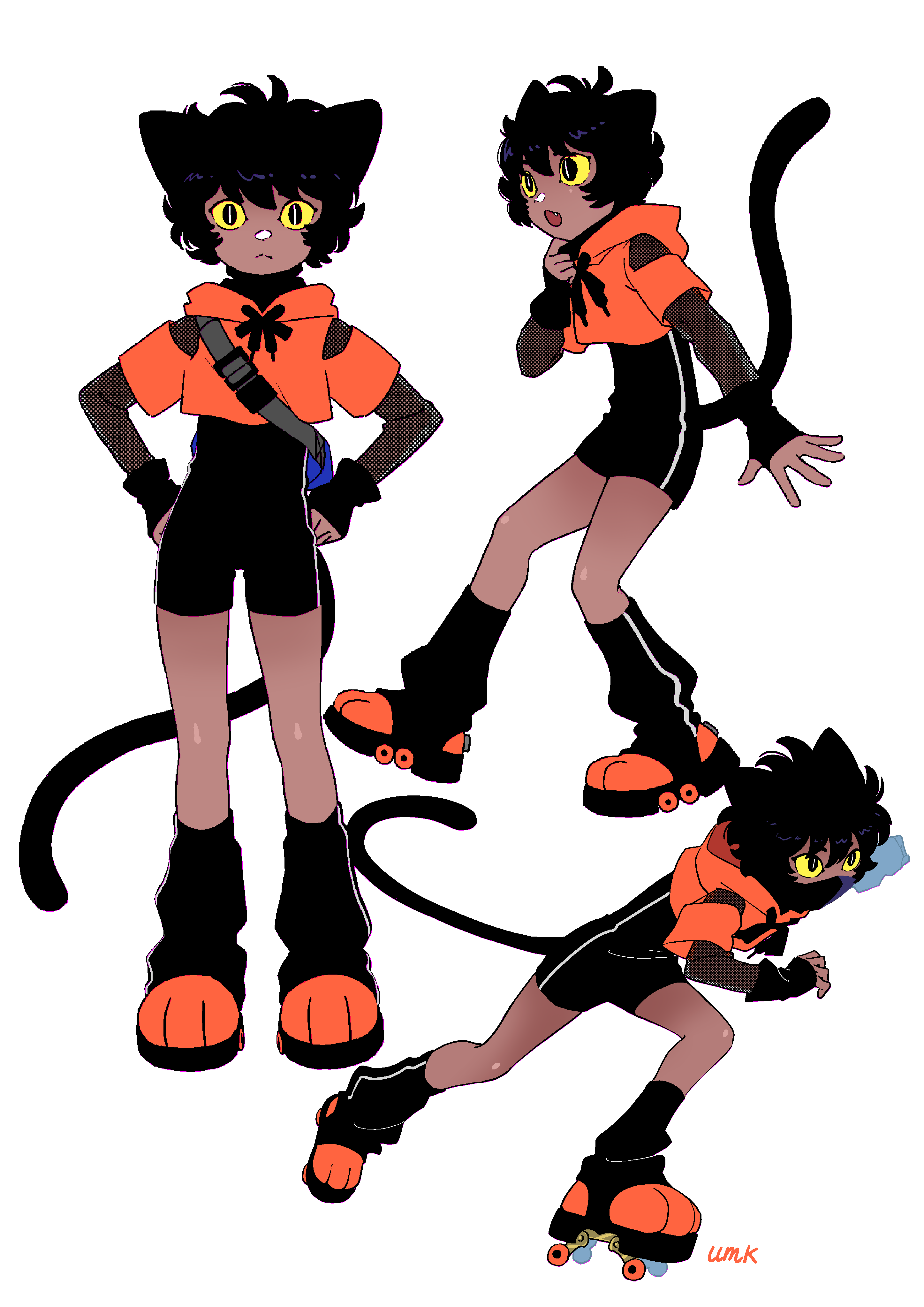 Safebooru - 1boy absurdres animal ears black eyes bright pupils cat boy cat ears cat tail ...