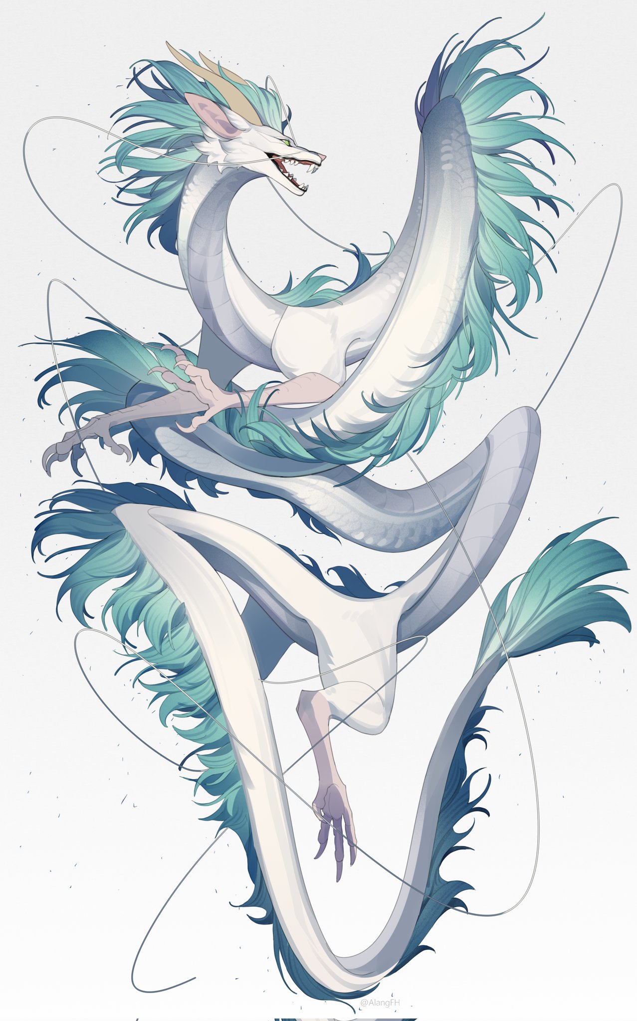 Safebooru - alternate form animal focus antlers brown horns claws ...