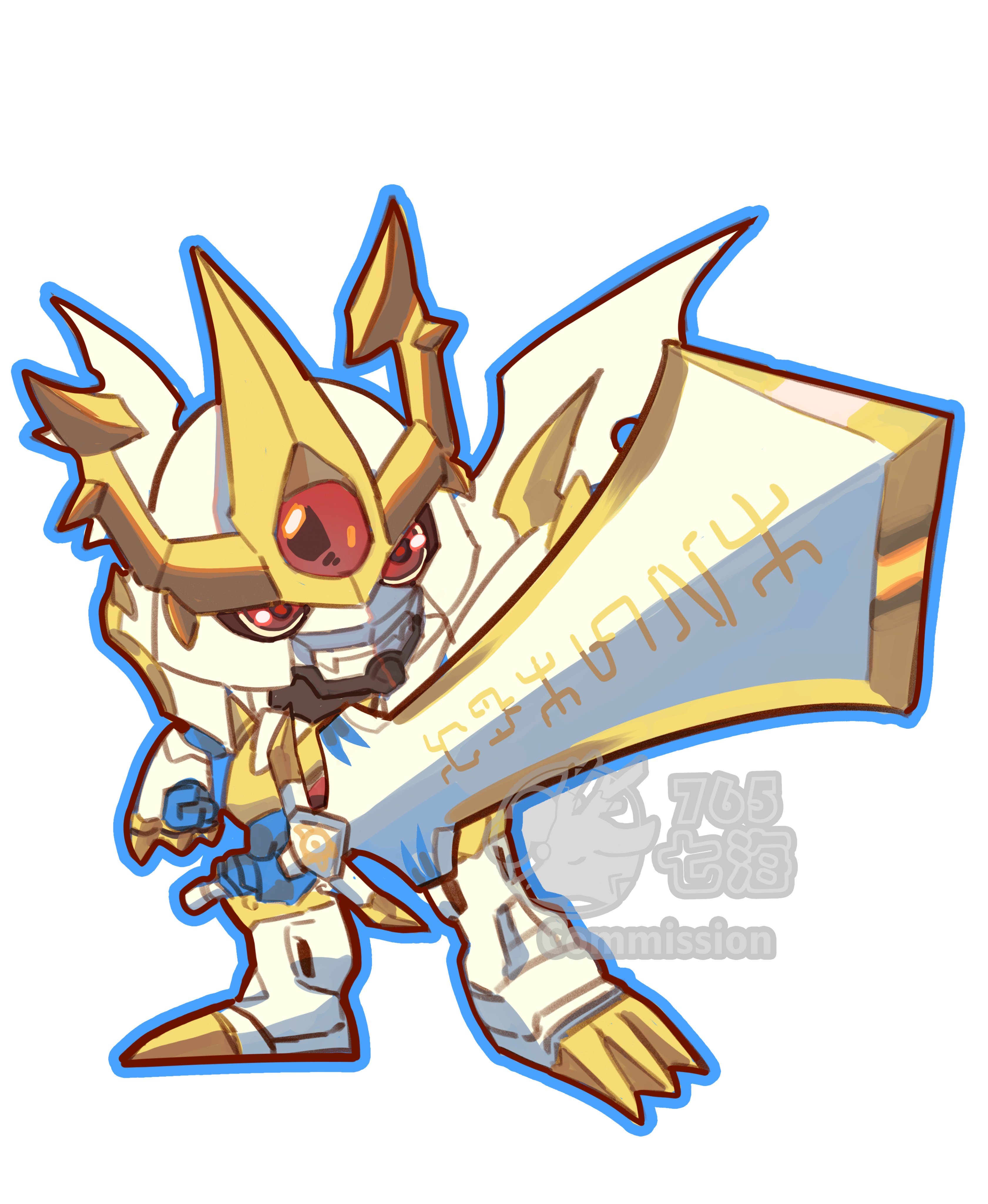 Safebooru - 765 nanami absurdres armor artist logo artist name blue ...