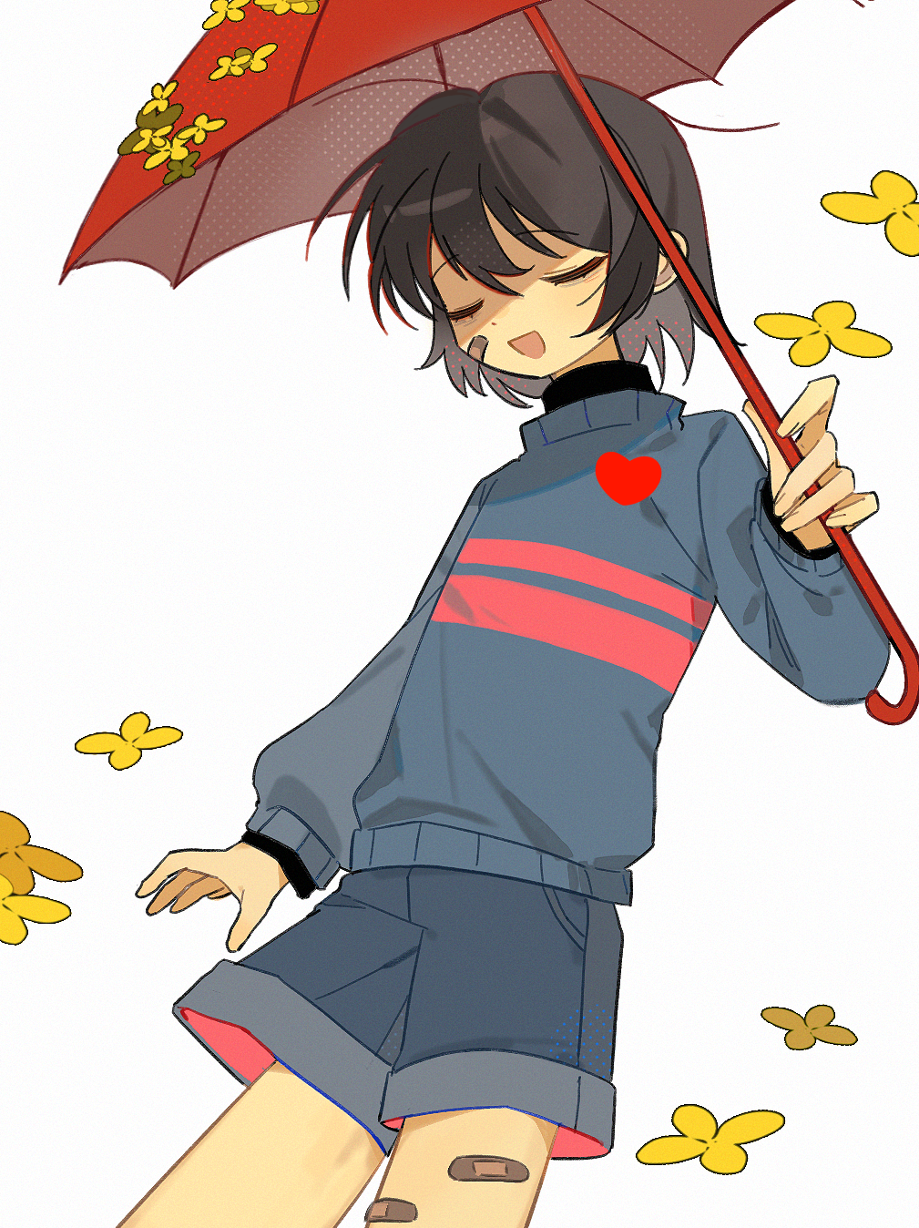 Safebooru - 1other androgynous bandaid bandaid on cheek bandaid on face ...
