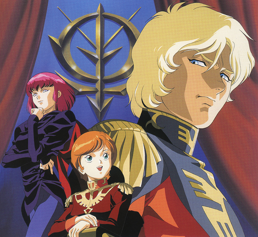 Safebooru - 1990s (style) 1boy 2girls blonde hair blue eyes char ...