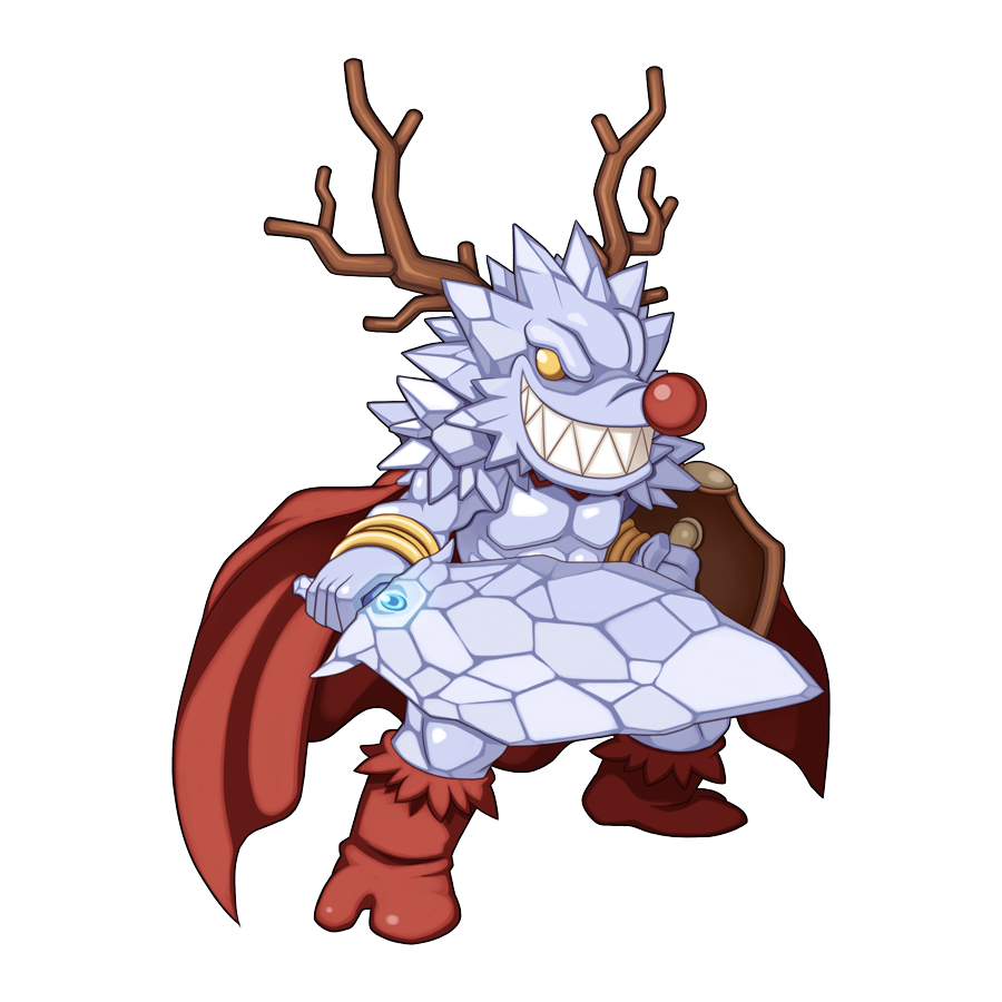 Safebooru - antlers brown horns cape chibi chibi only full body grin ...