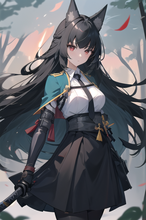 Safebooru - ai-generated forest hoshimi miyabi nature non-web source pixai sunset zenless zone ...