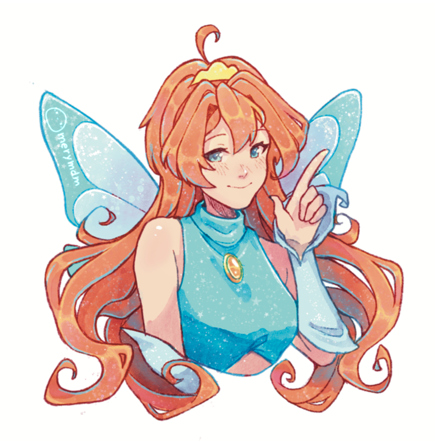 Safebooru - 1girl ahoge animification aqua eyes bloom (winx club) blush ...