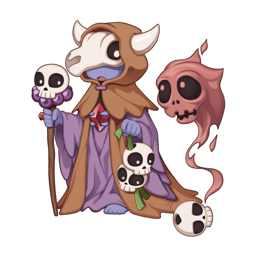 Safebooru - 1other ambiguous gender animal skull barefoot brown robe ...