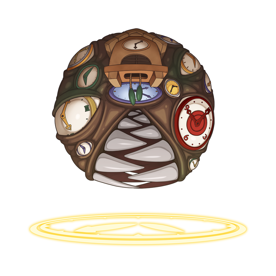 Safebooru - chibi chibi only clock cuckoo clock floating full body ...