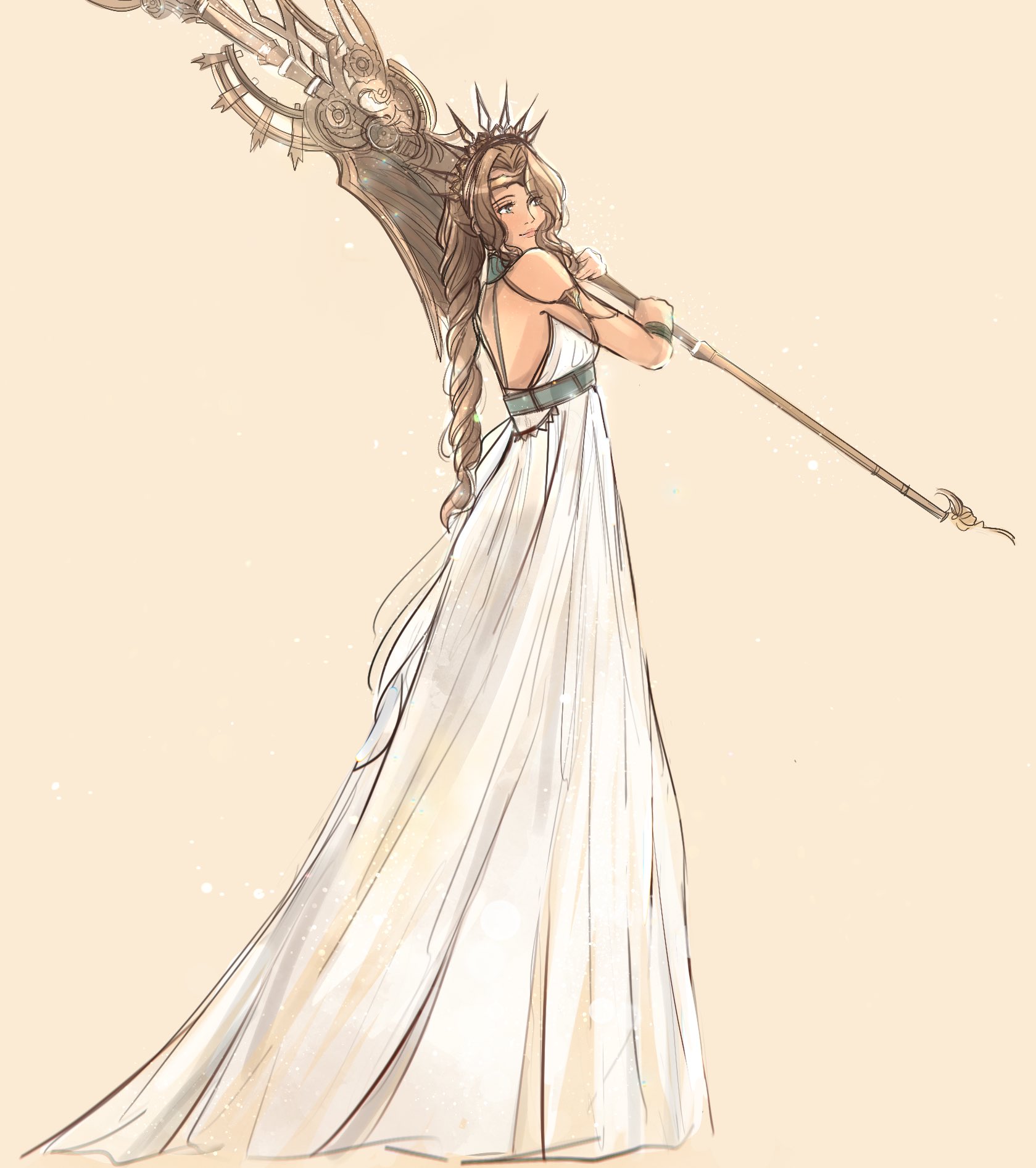 Safebooru - 1girl aerith gainsborough aerith gainsborough (loveless ...